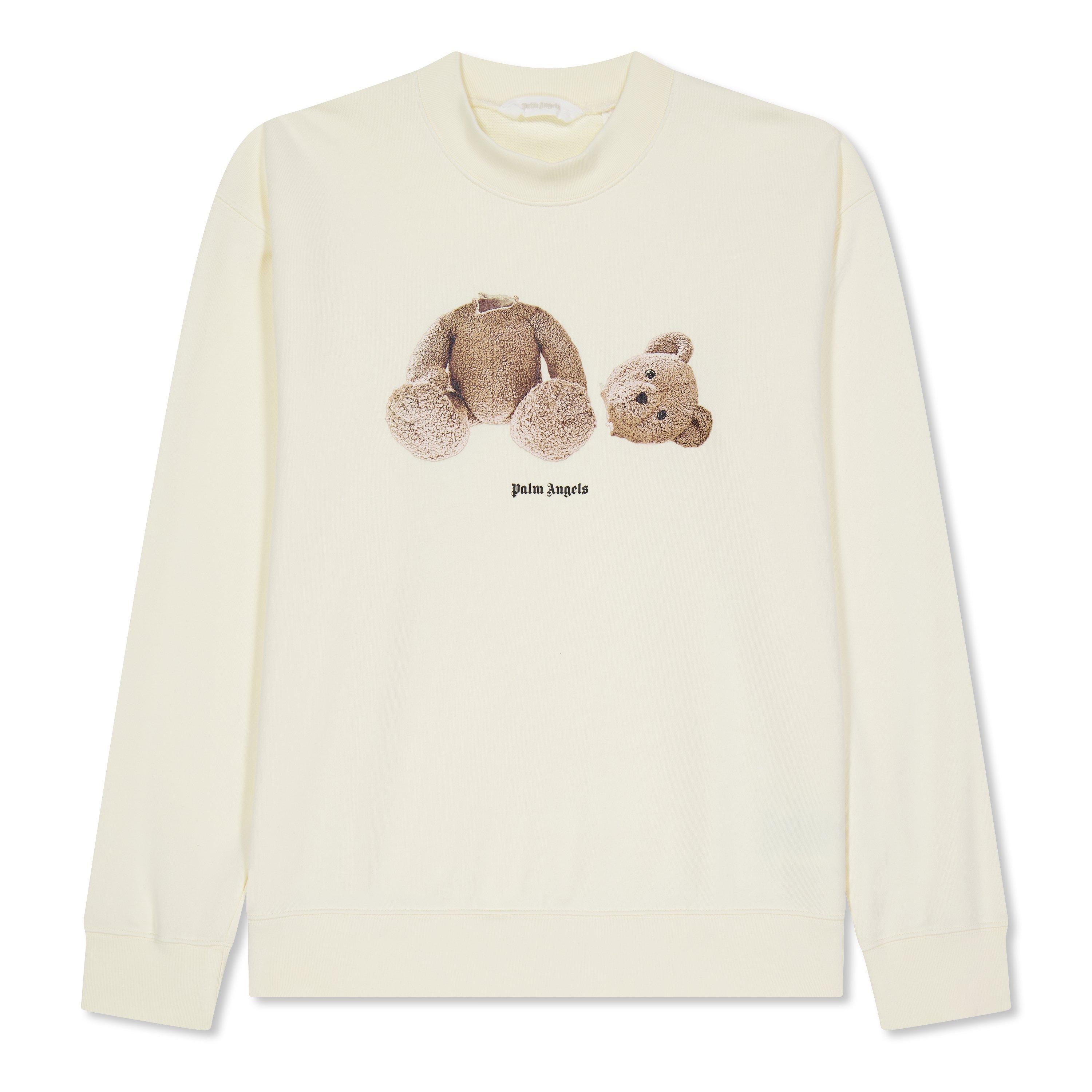 Palm Angels | Unisex Kids Bear Cotton Long Sleeve Crew Sweatshirt ...