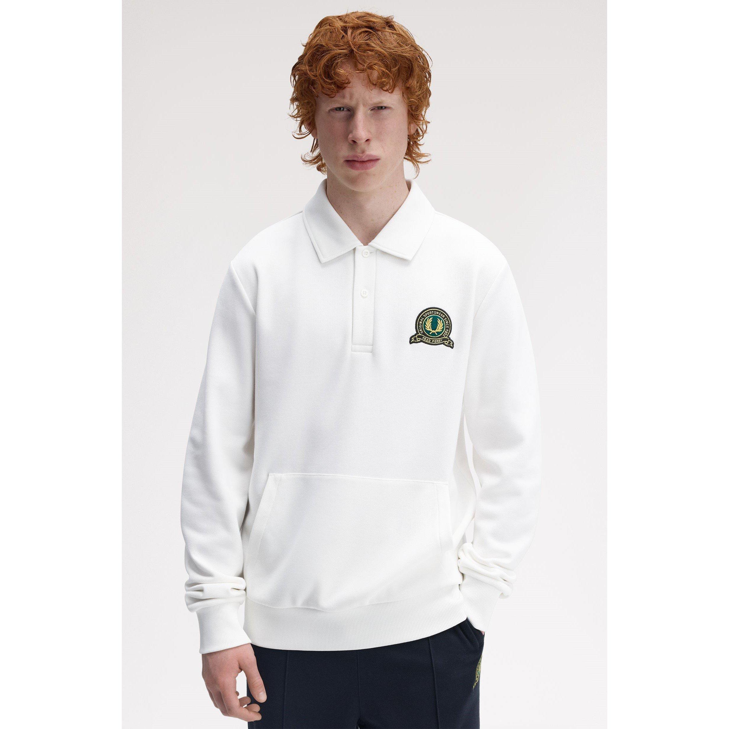 Fred Perry | Men's Badge Collar Crew Sweatshirt | Crew Sweaters | FRASERS