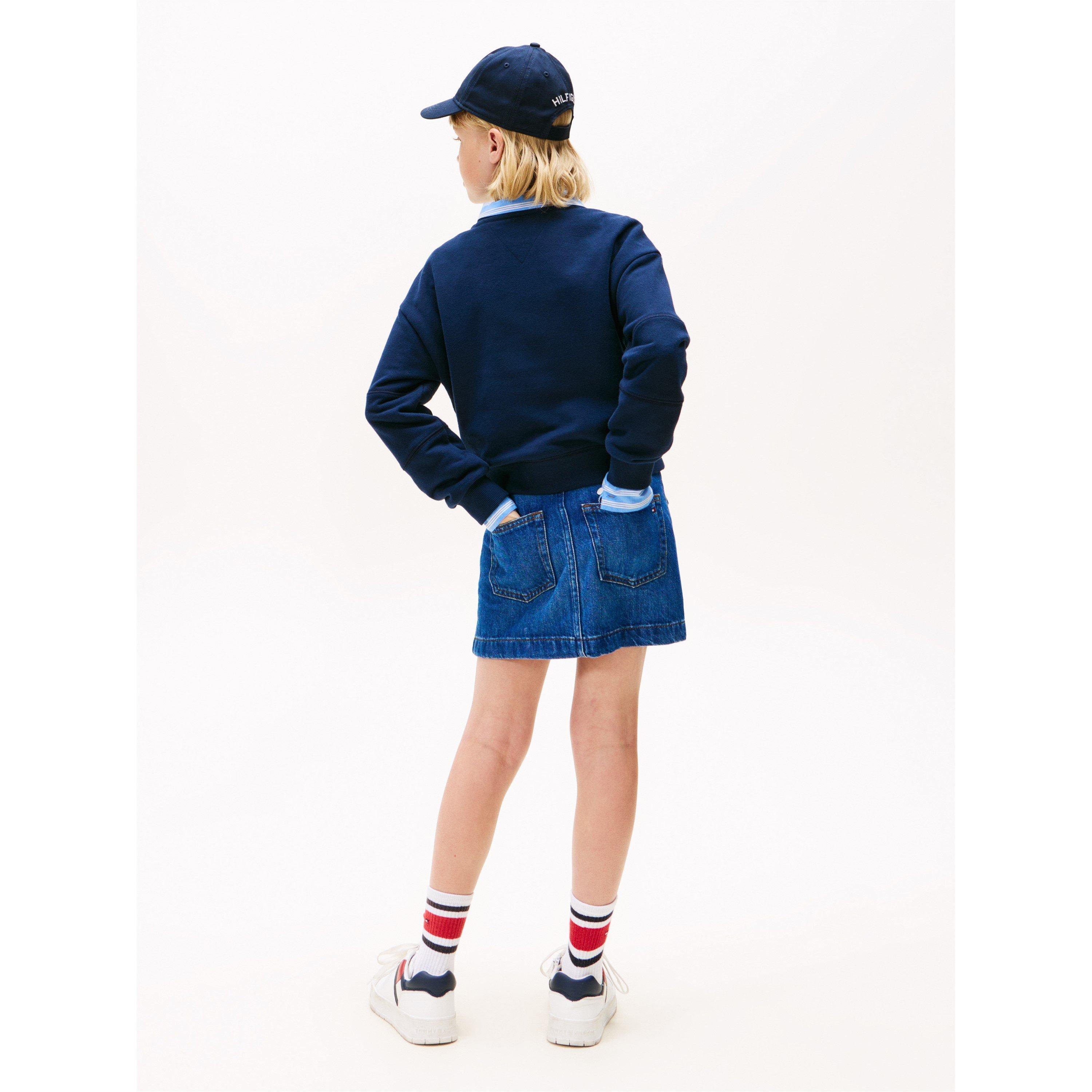 Tommy Hilfiger Kids' Varsity Crew-Neck Relaxed Fit Sweatshirt | USC