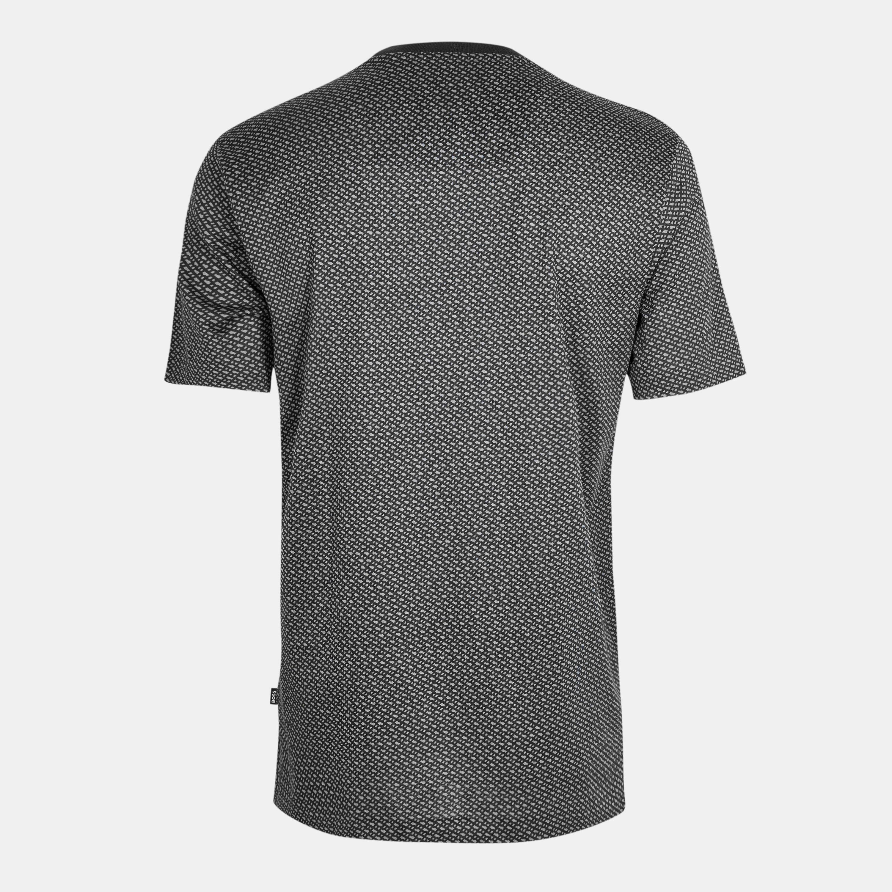 Boss Black | Men's Thompson Monogram Cotton Short Sleeve T-Shirt ...