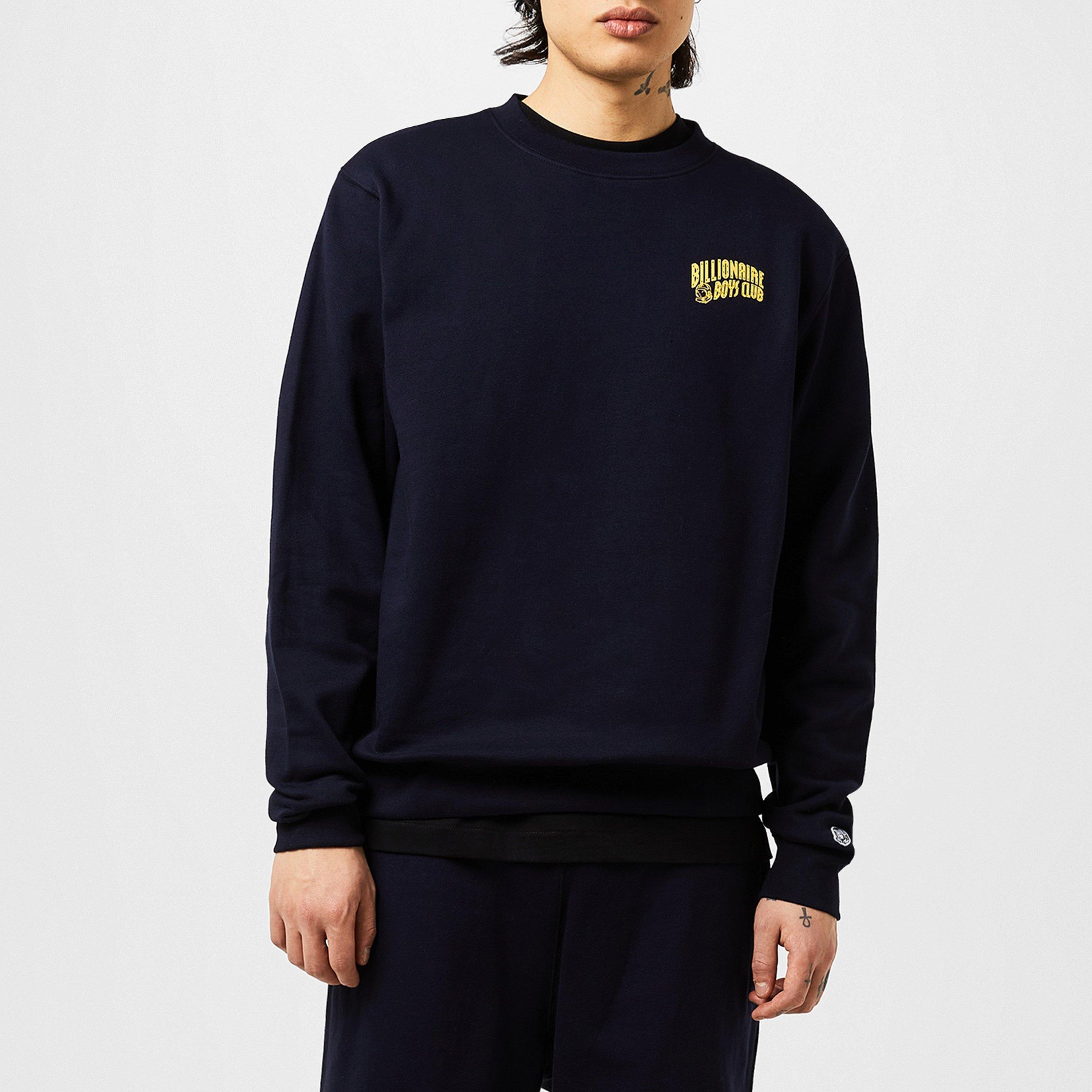 Billionaire Boys Club | Men's Small Arch Logo Cotton Long Sleeve Crew ...