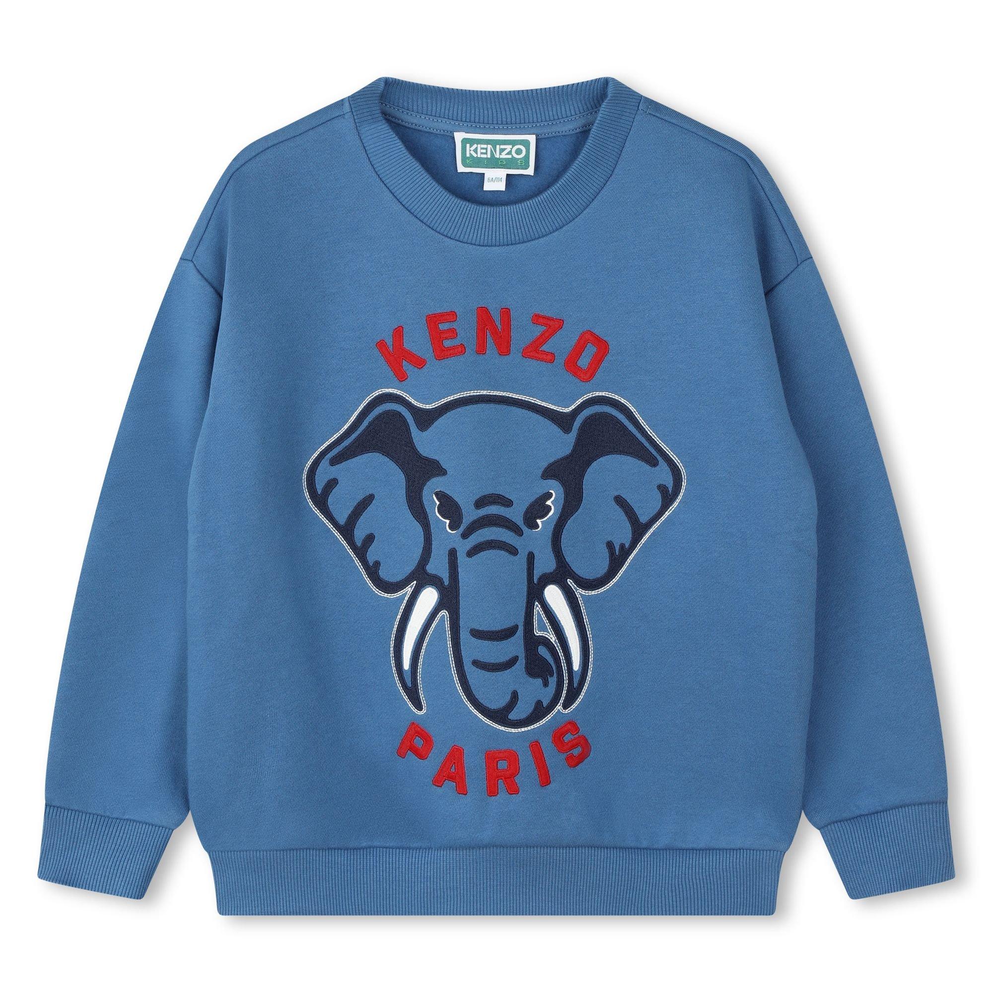Kenzo | Embroidered Elephant Sweatshirt Juniors | Crew Sweaters ...