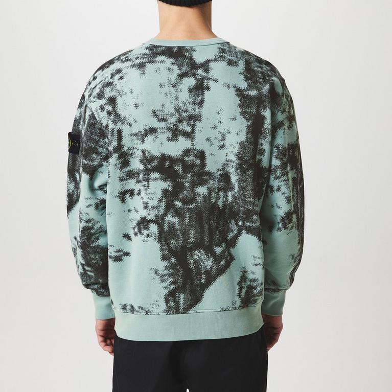 Stone Island | Camouflage Crewneck Sweatshirt | Crew Stone Island | Camouflage Crewneck Sweatshirt | Crew