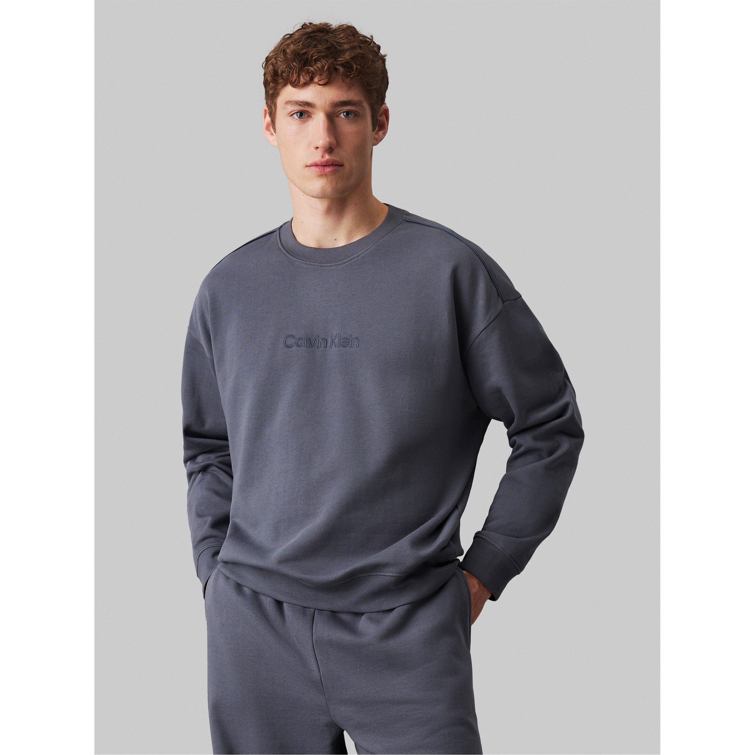 Calvin Klein Underwear | Men's Cotton Long Sleeve Logo Crew Sweatshirt ...