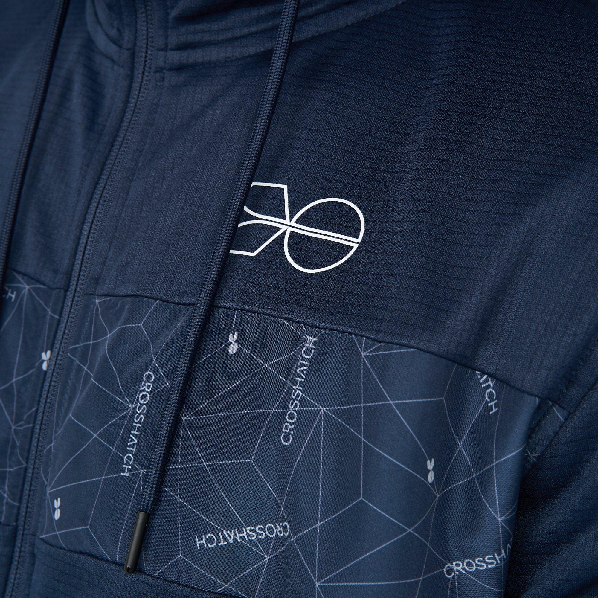 Crosshatch Pyramid Zip Through Hoodie Mens | FRASERS