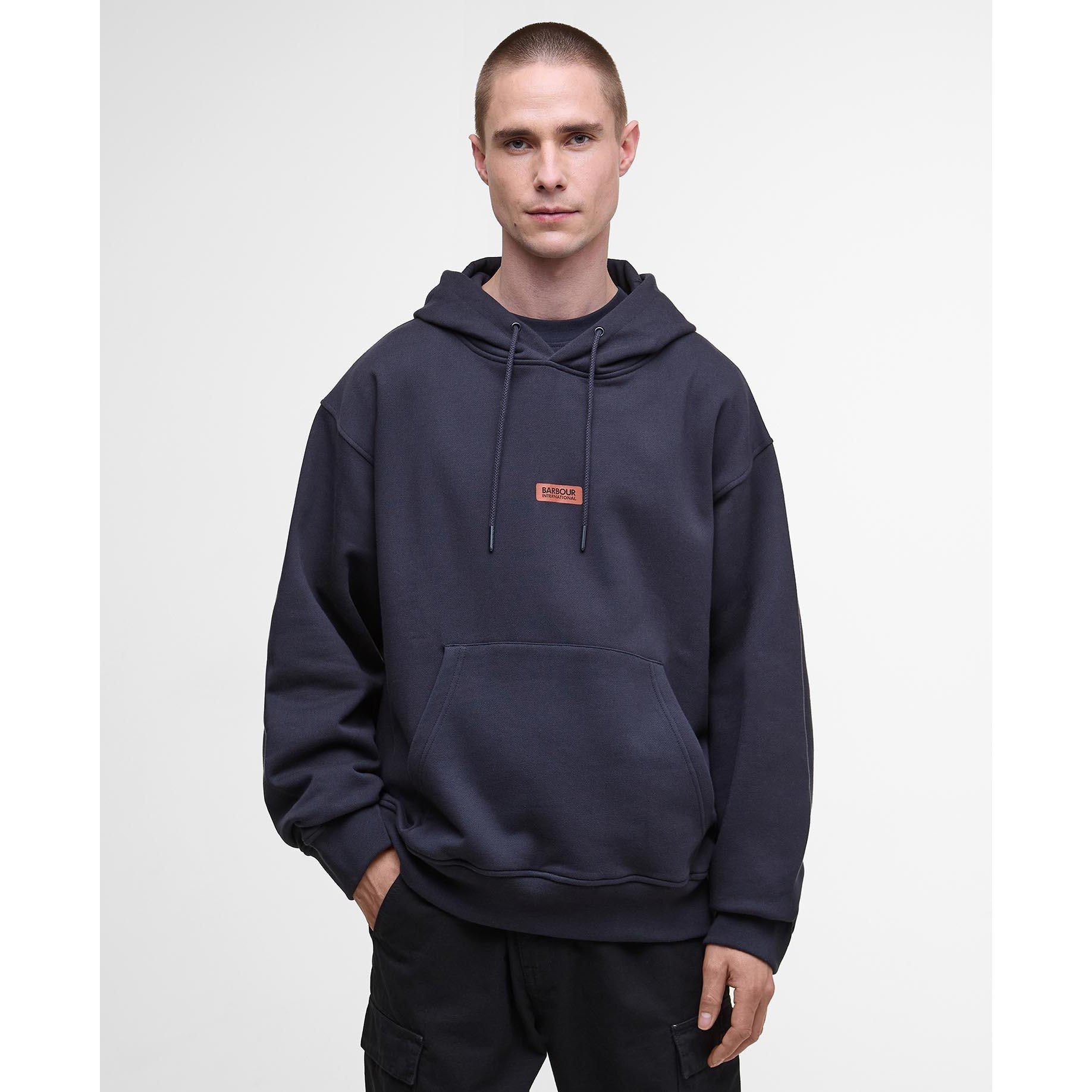Barbour International | Men's Level Graphic Cotton Pull Over Hoodie ...