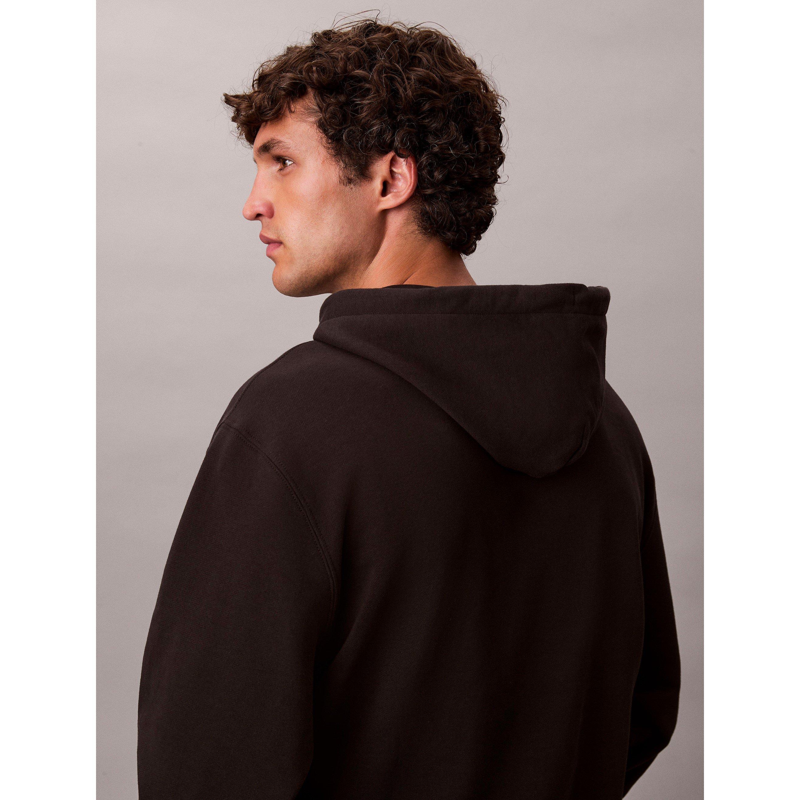 Calvin Klein Jeans Men's Monogram Pull Over Hoodie | Sports Direct