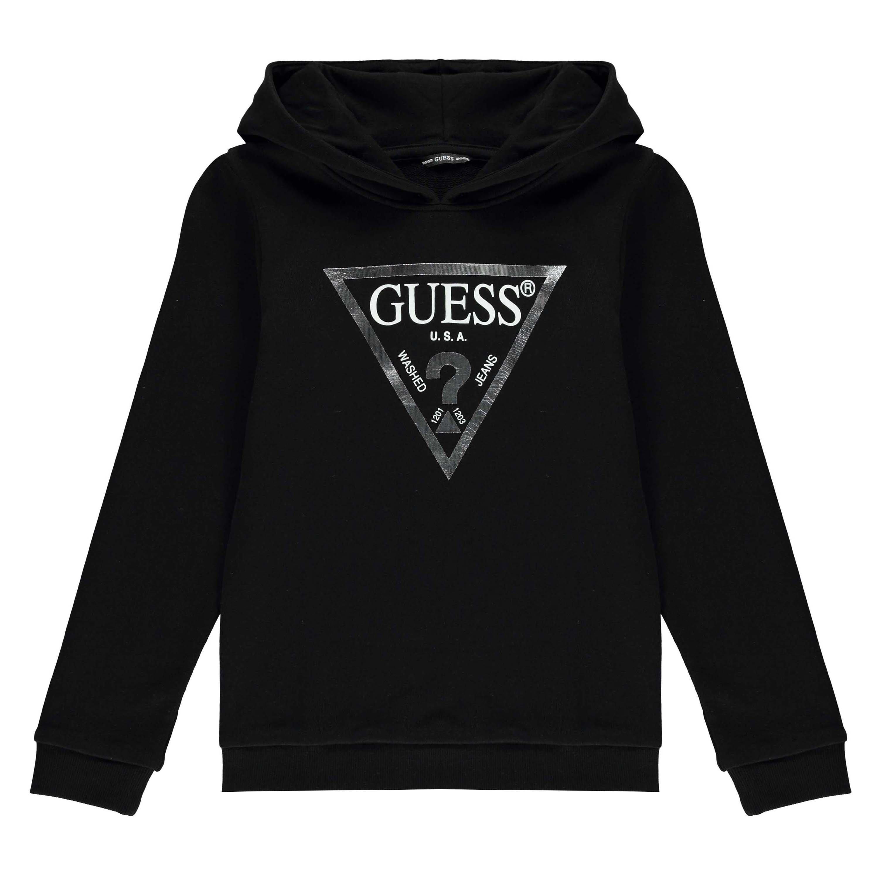 Guess | Kids' Core Logo Cotton Long Sleeve Hoodie | OTH Hoodies | USC