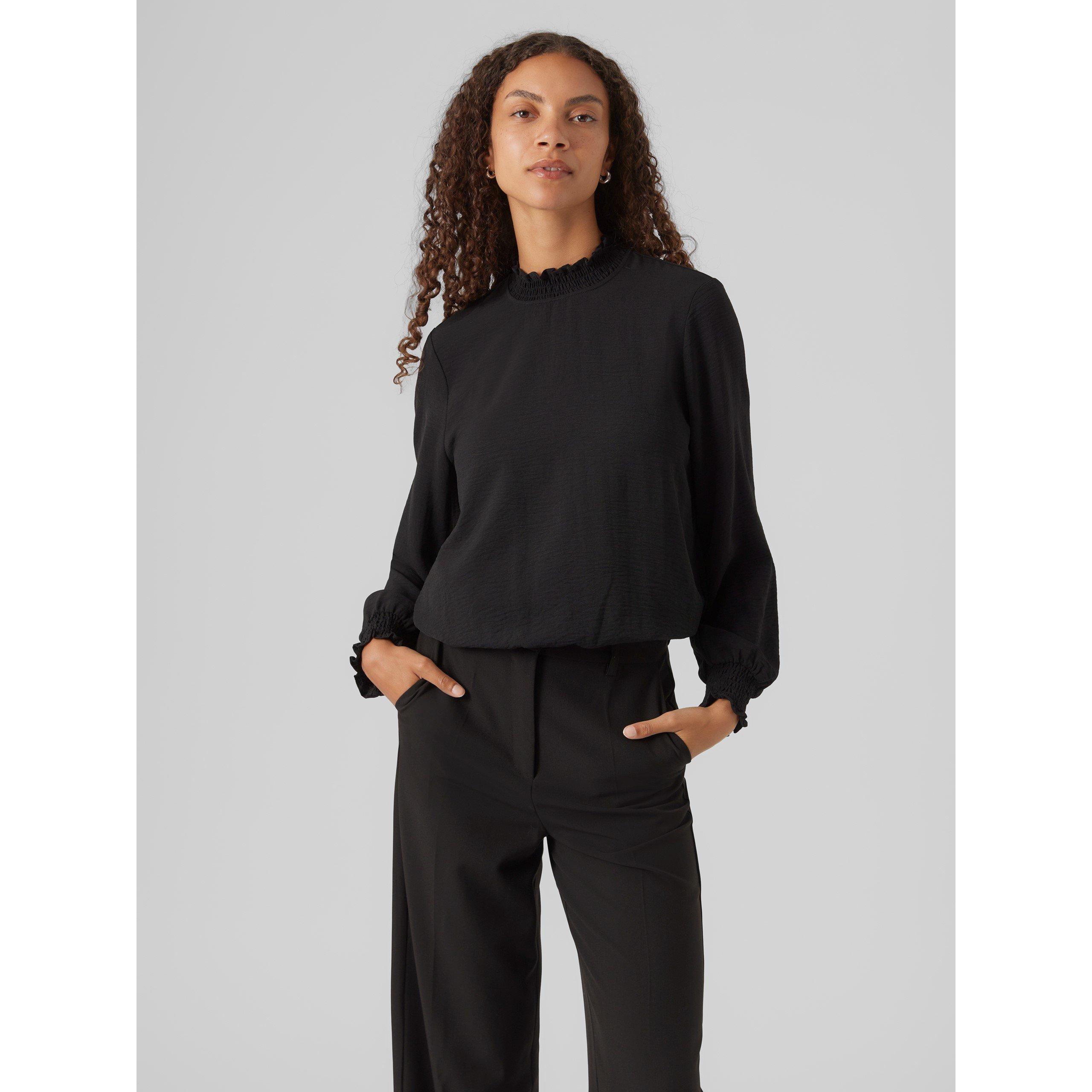 Vero Moda Women's Open Neck Long-Sleeve Blouse | FRASERS