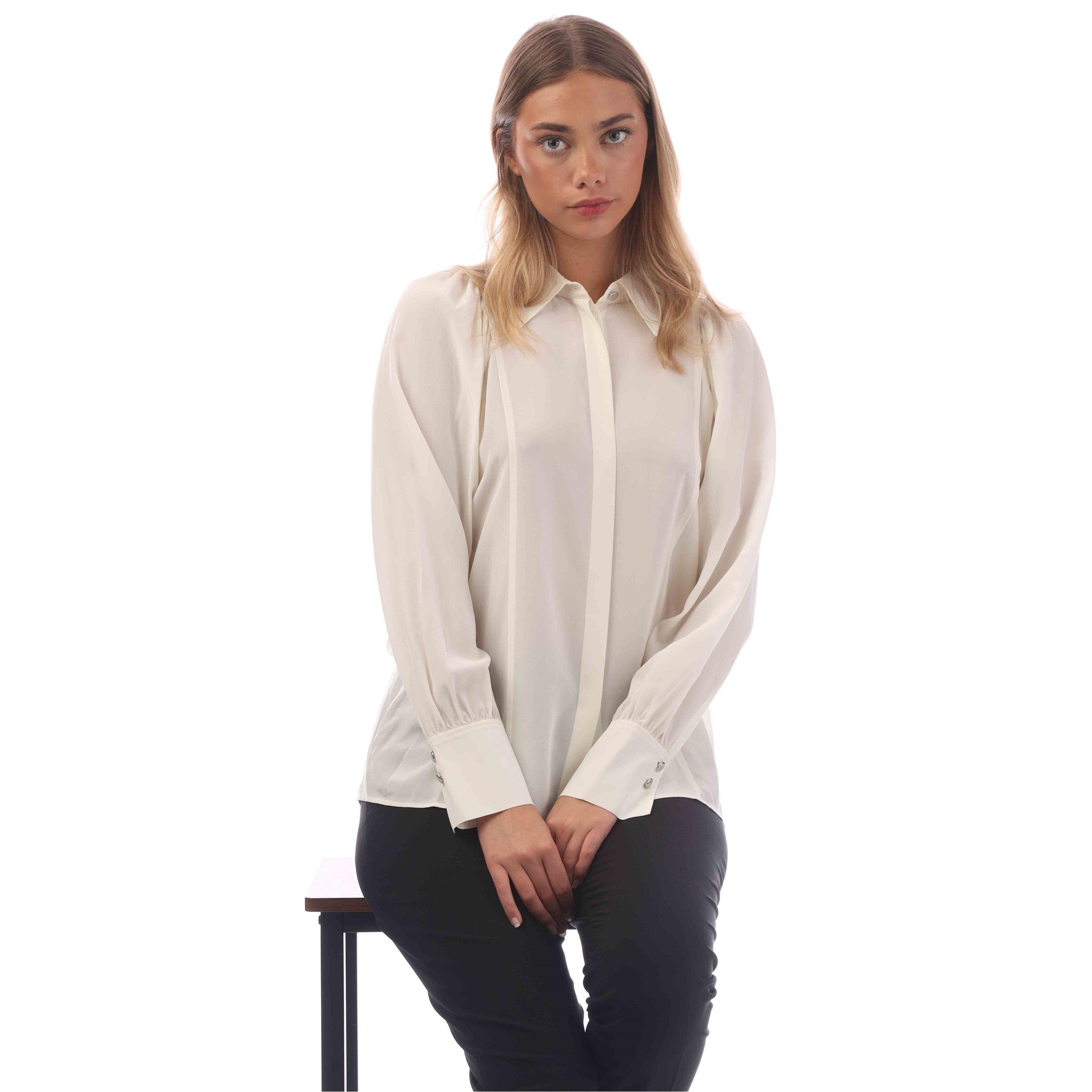 Boss Women's Blizzie Long Sleeve Tailored Fit Blouse | FRASERS