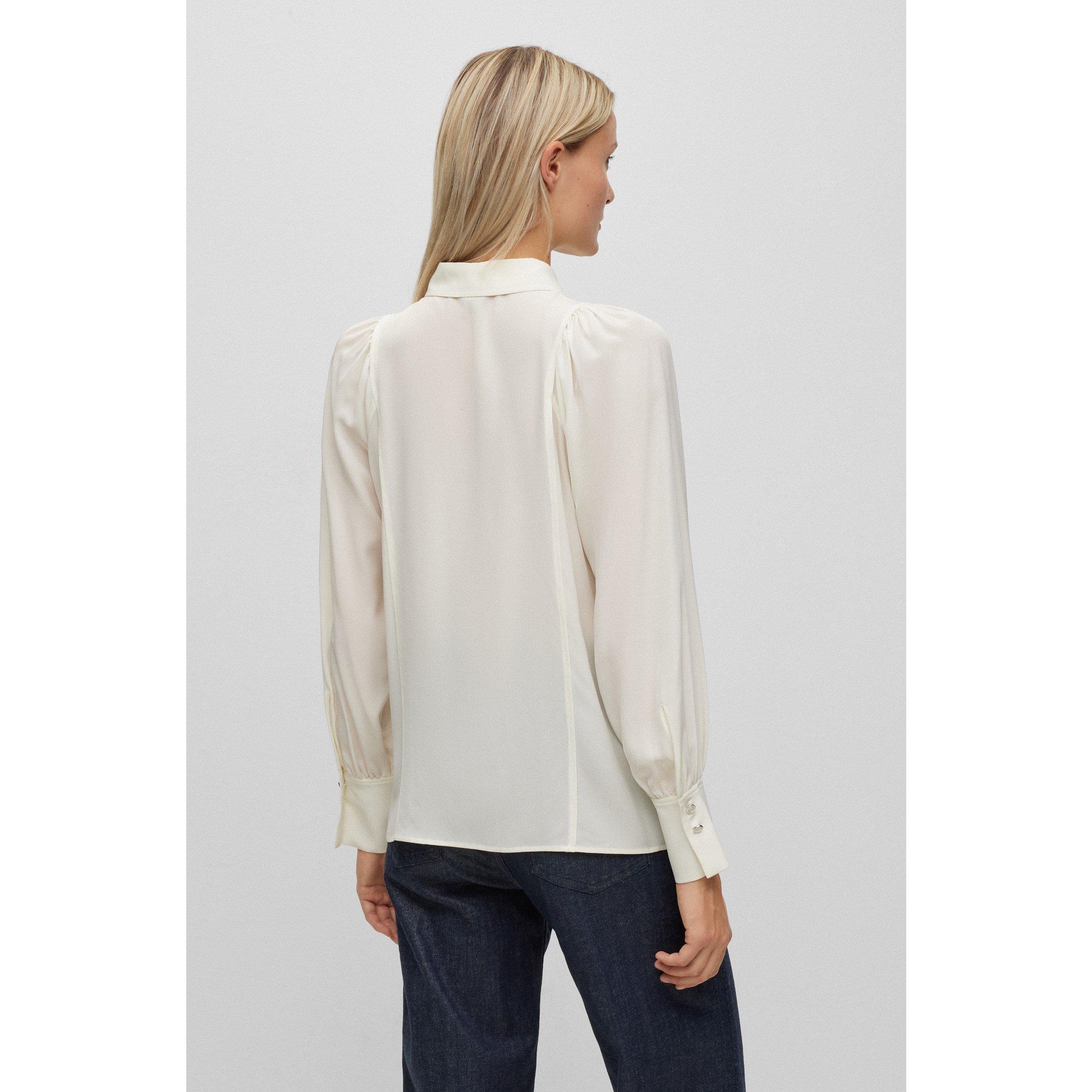 Boss Women's Blizzie Long Sleeve Tailored Fit Blouse | USC