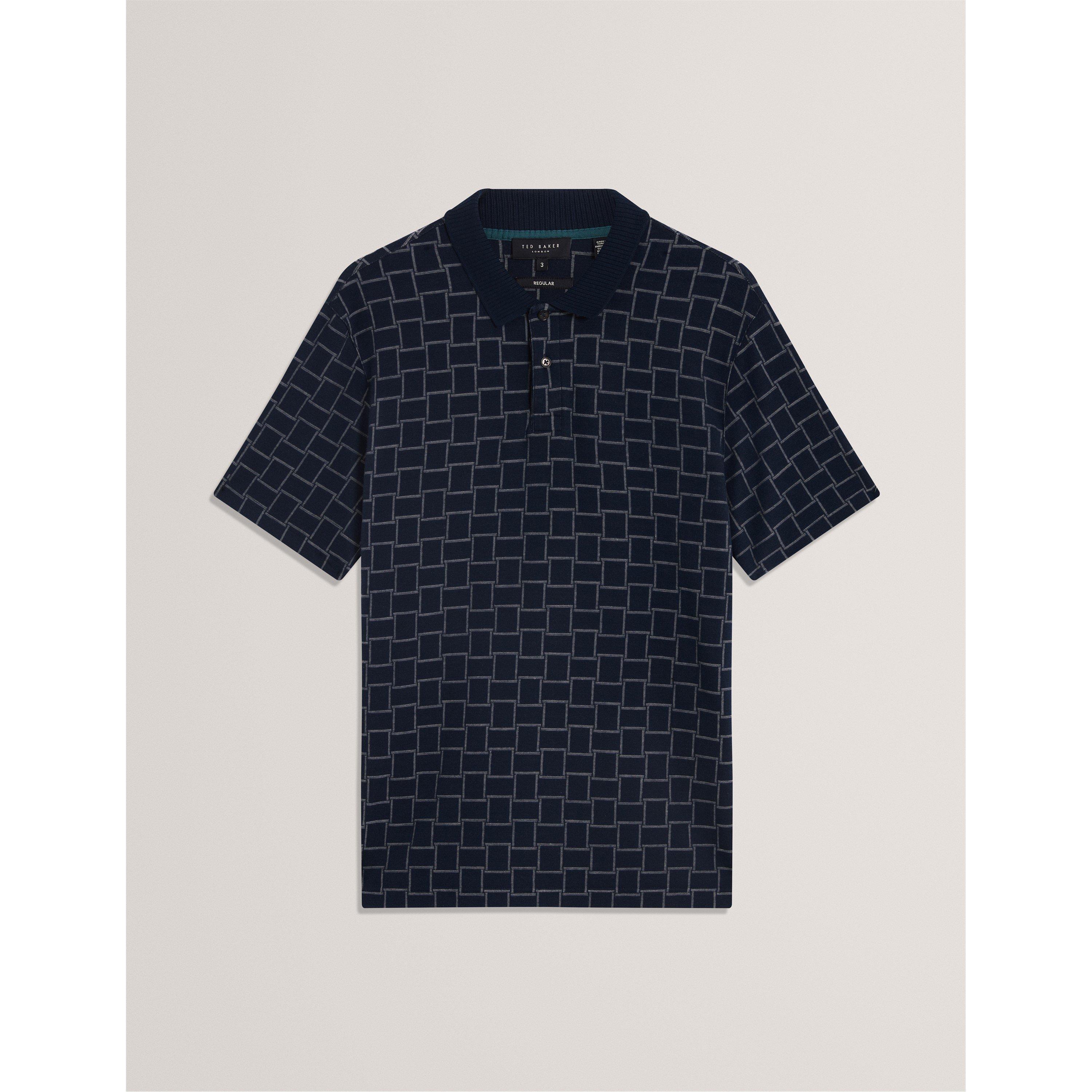 Ted Baker Men's Jacquard Short-Sleeve Polo Shirt | Flannels