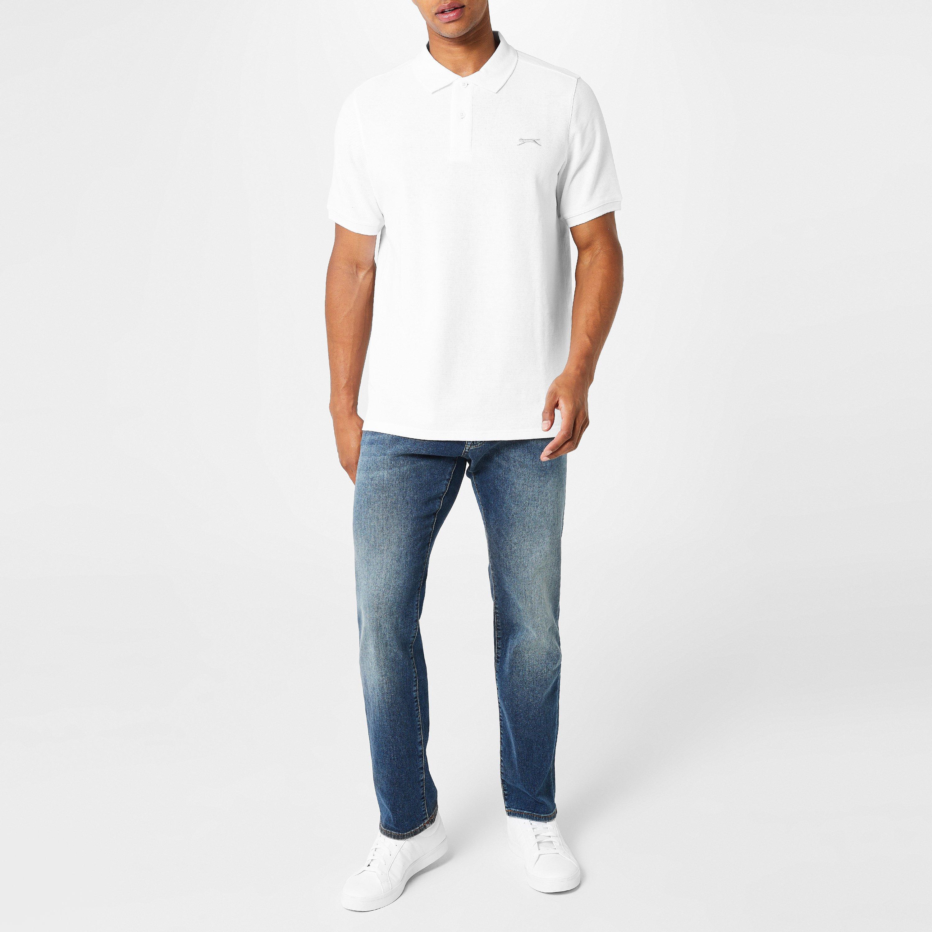 Slazenger | Plain Polo Shirt Mens | Short Sleeve Polos | Sports Direct