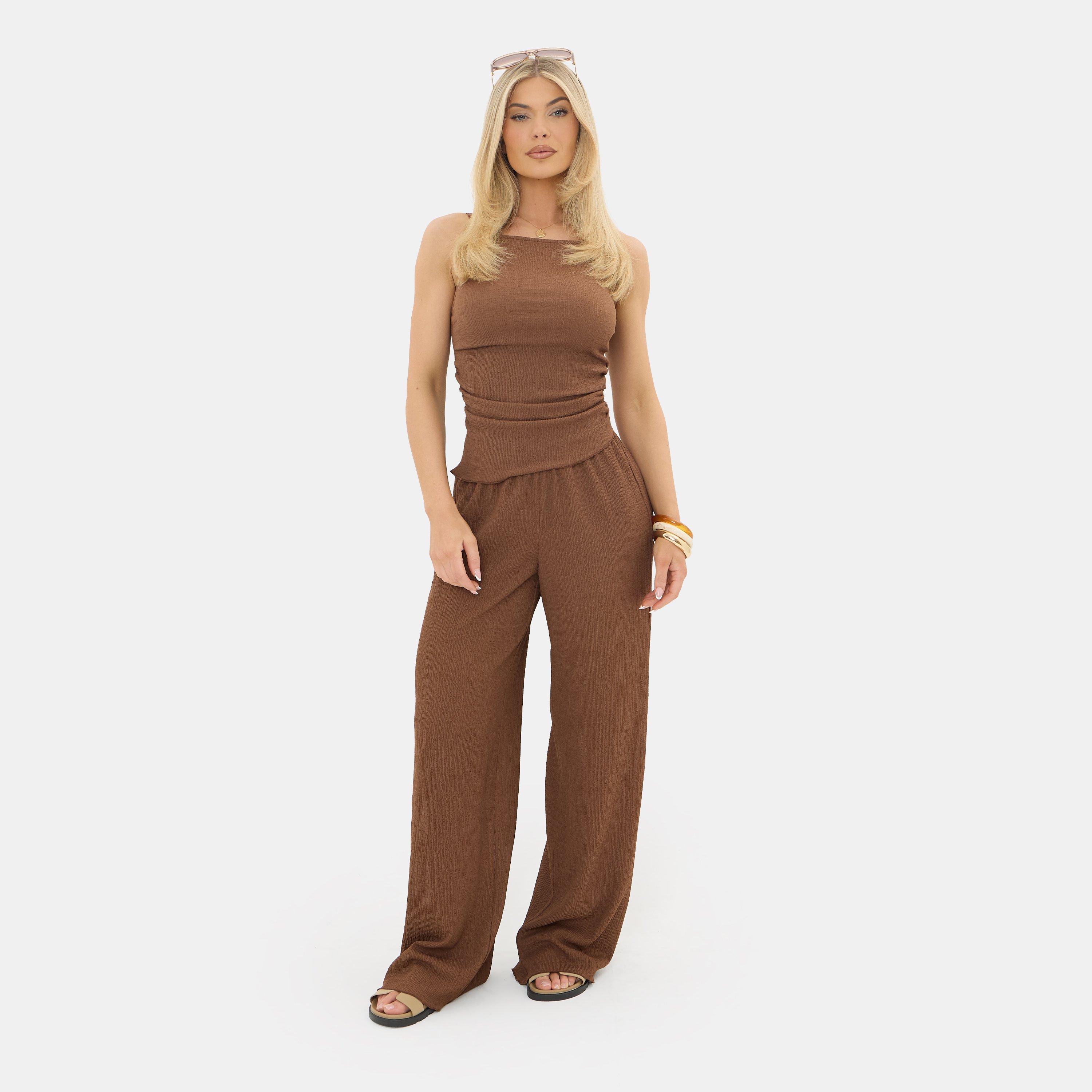 I Saw It First Textured Wide Leg Trouser | Sports Direct