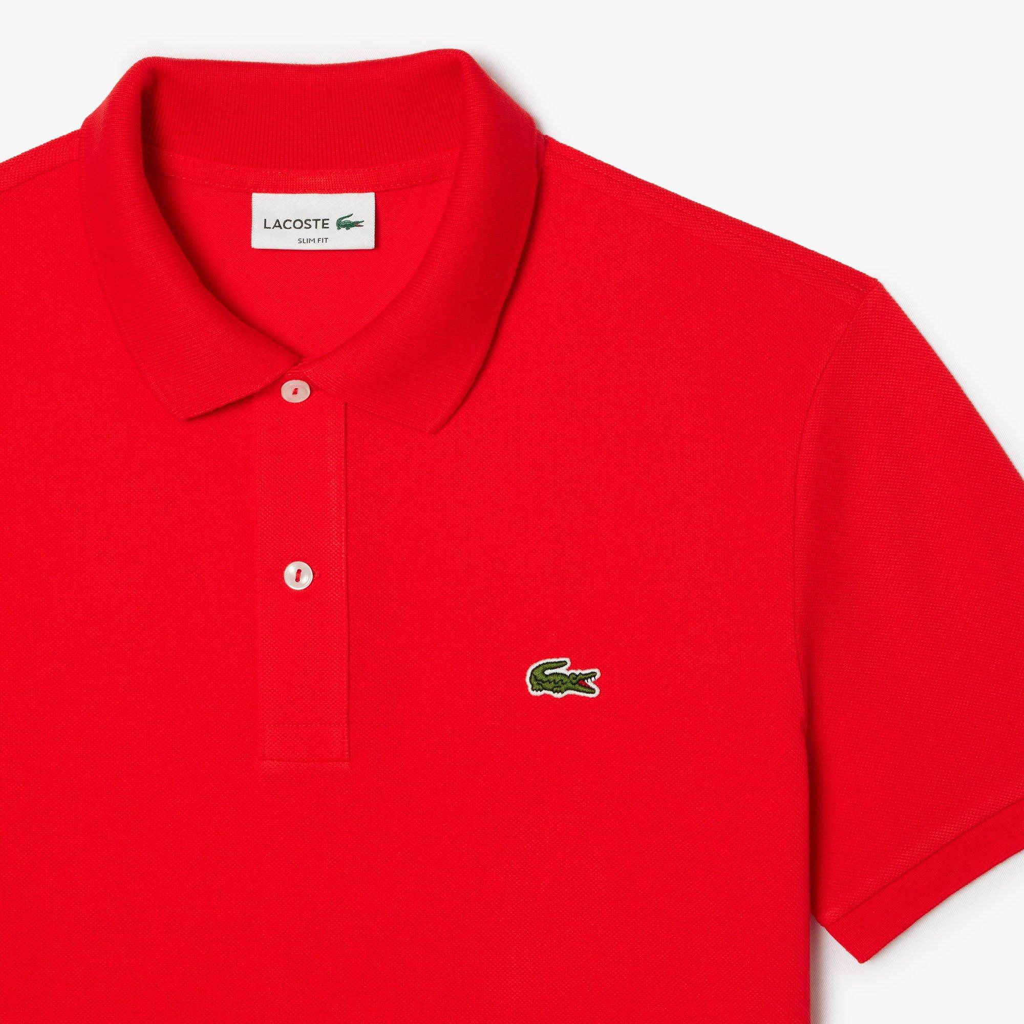 Lacoste red polo shirt store