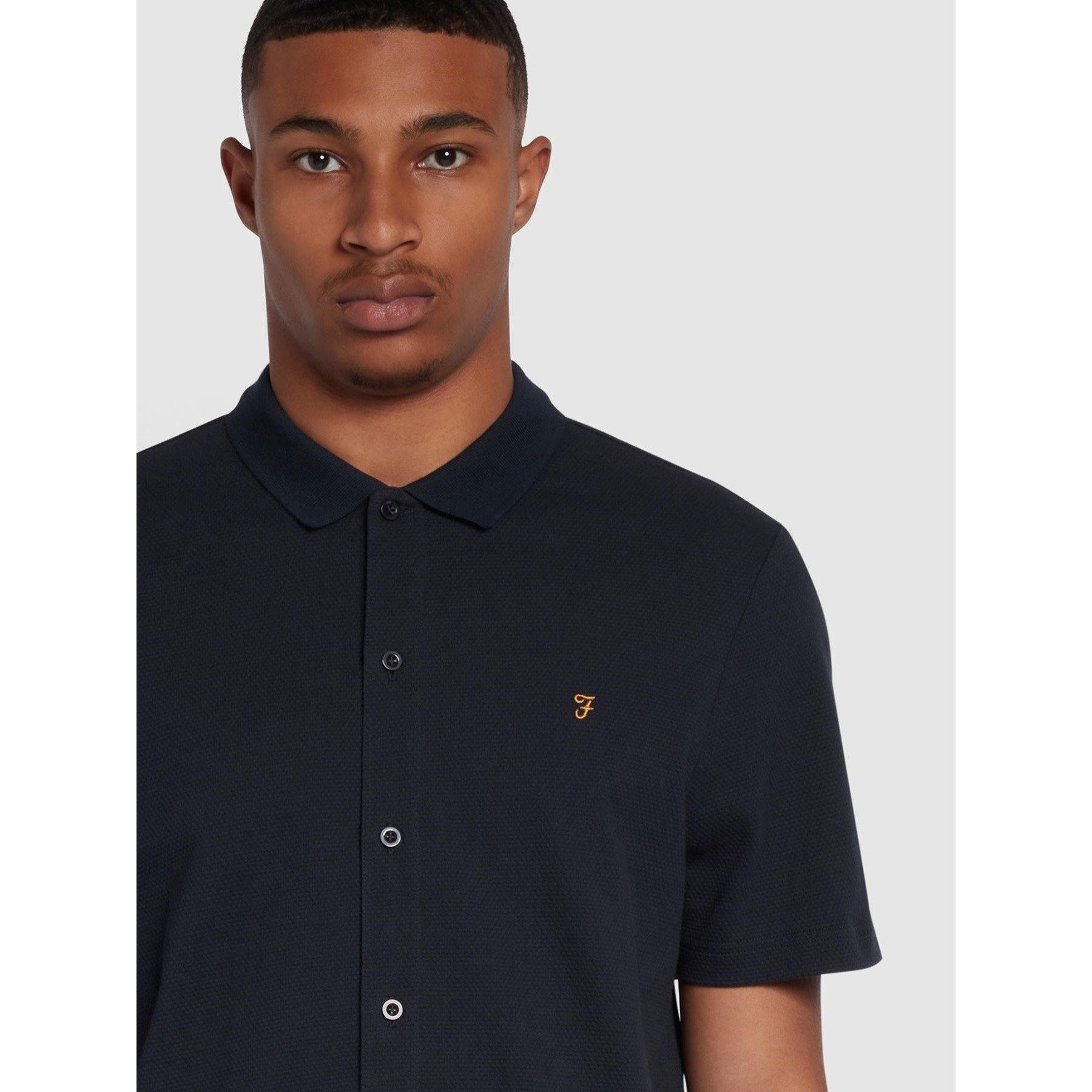 Farah Men's Lesser Bubble Short-Sleeve Polo Shirt | FRASERS
