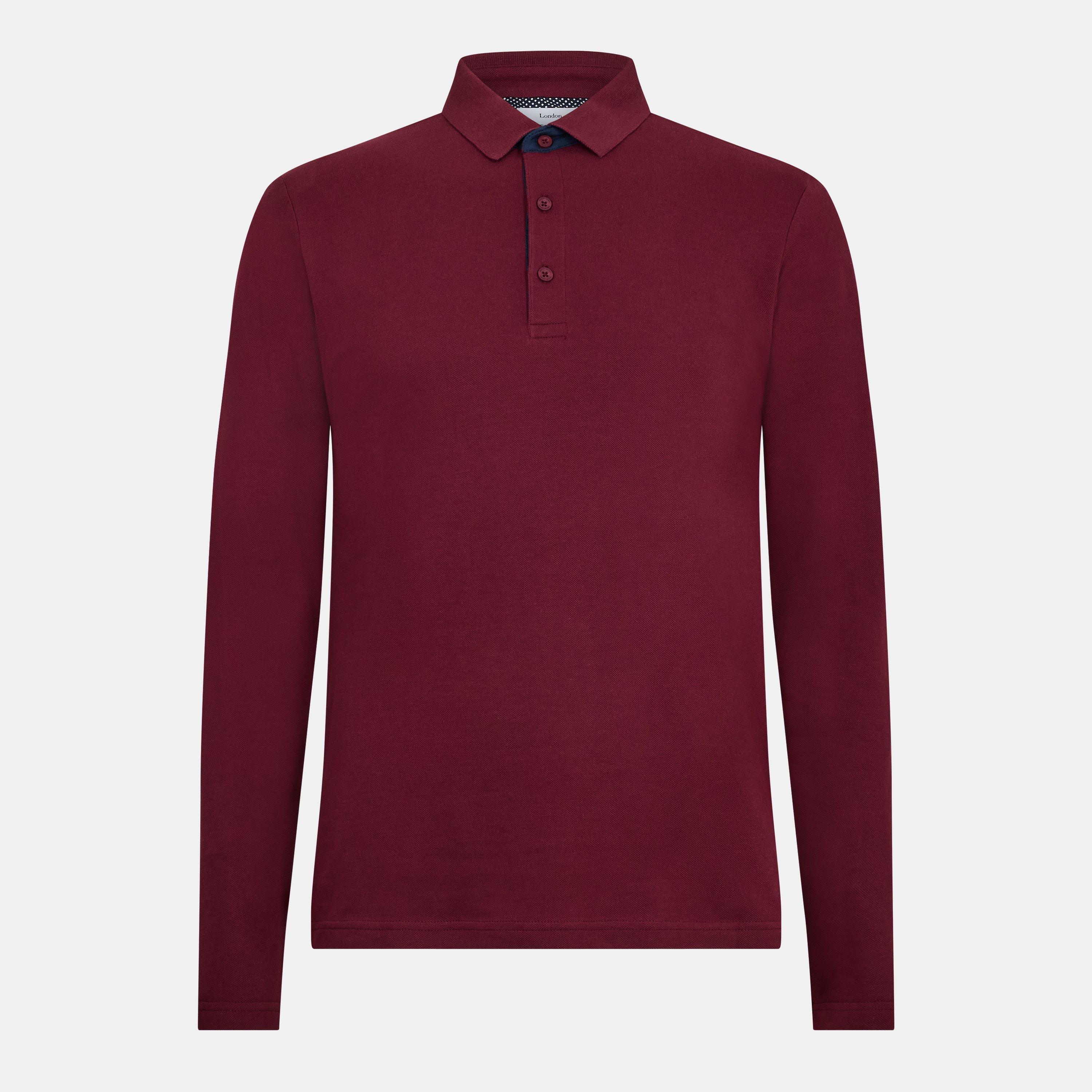 Peter Werth | Glasby Long Sleeve Polo Shirt | Long Sleeve Polos ...