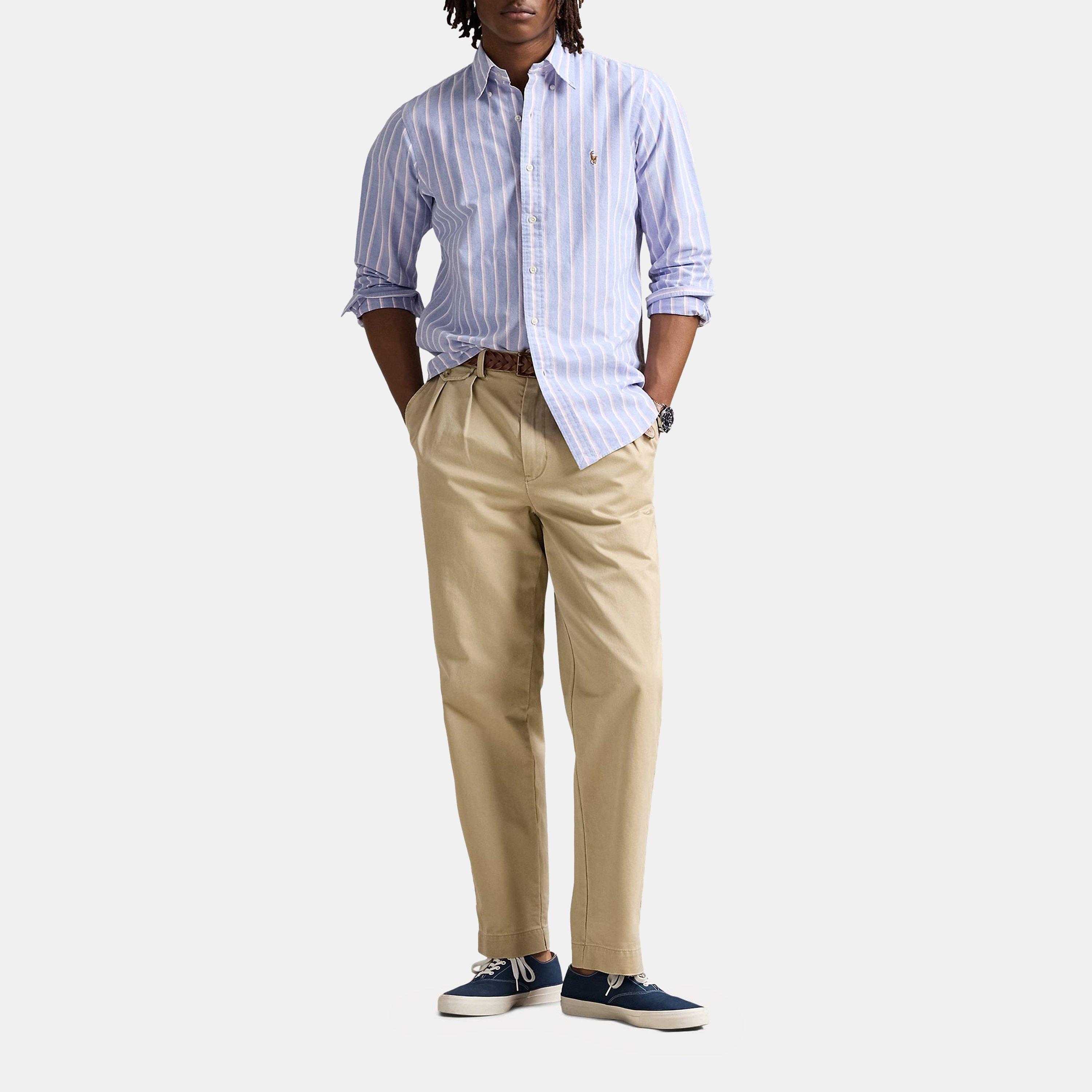 Polo Ralph Lauren | Men's Multi-Coloured Striped Cotton Long Sleeve ...