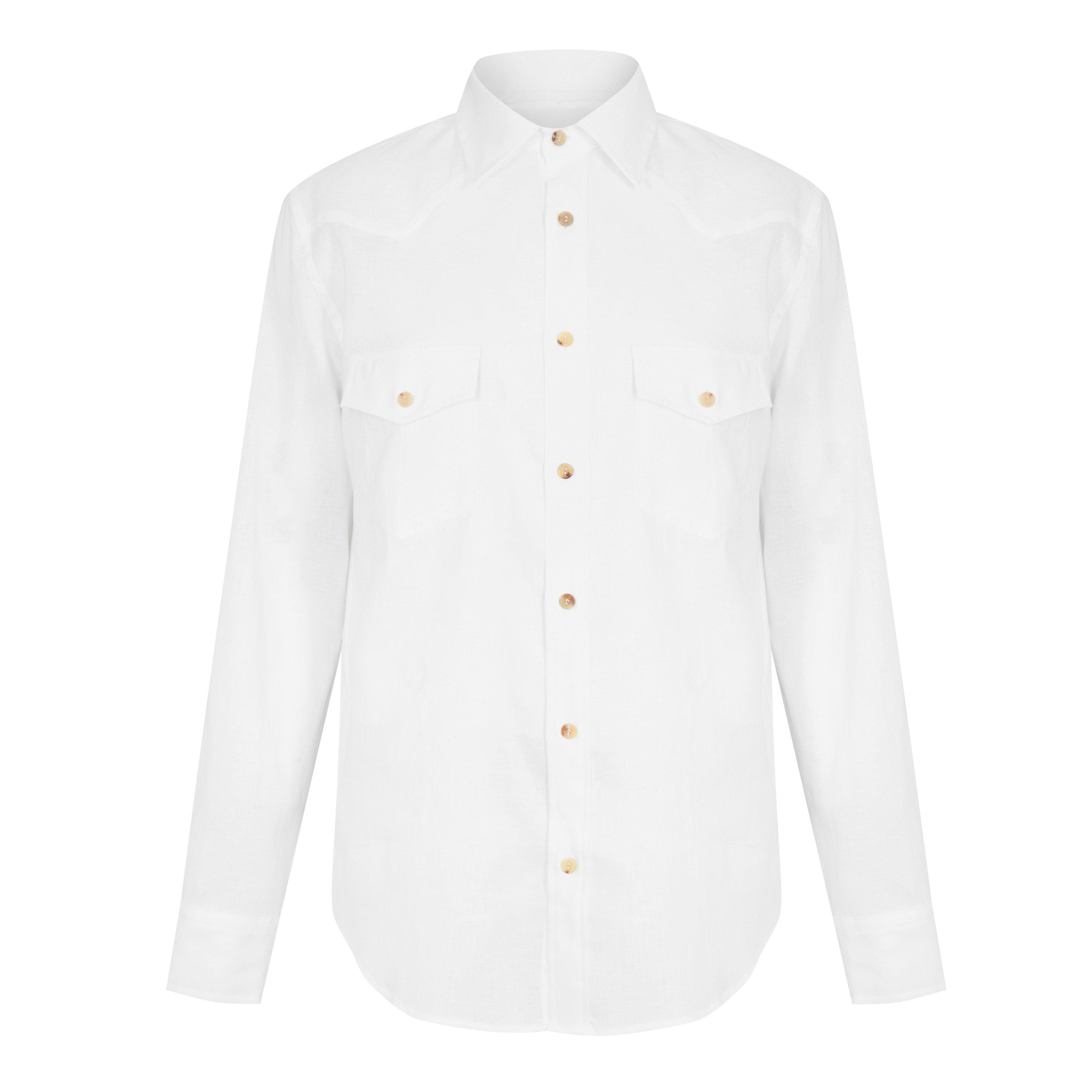 Jacob Cohen Men's Western Linen Long Sleeve Cowboy Shirt | FRASERS