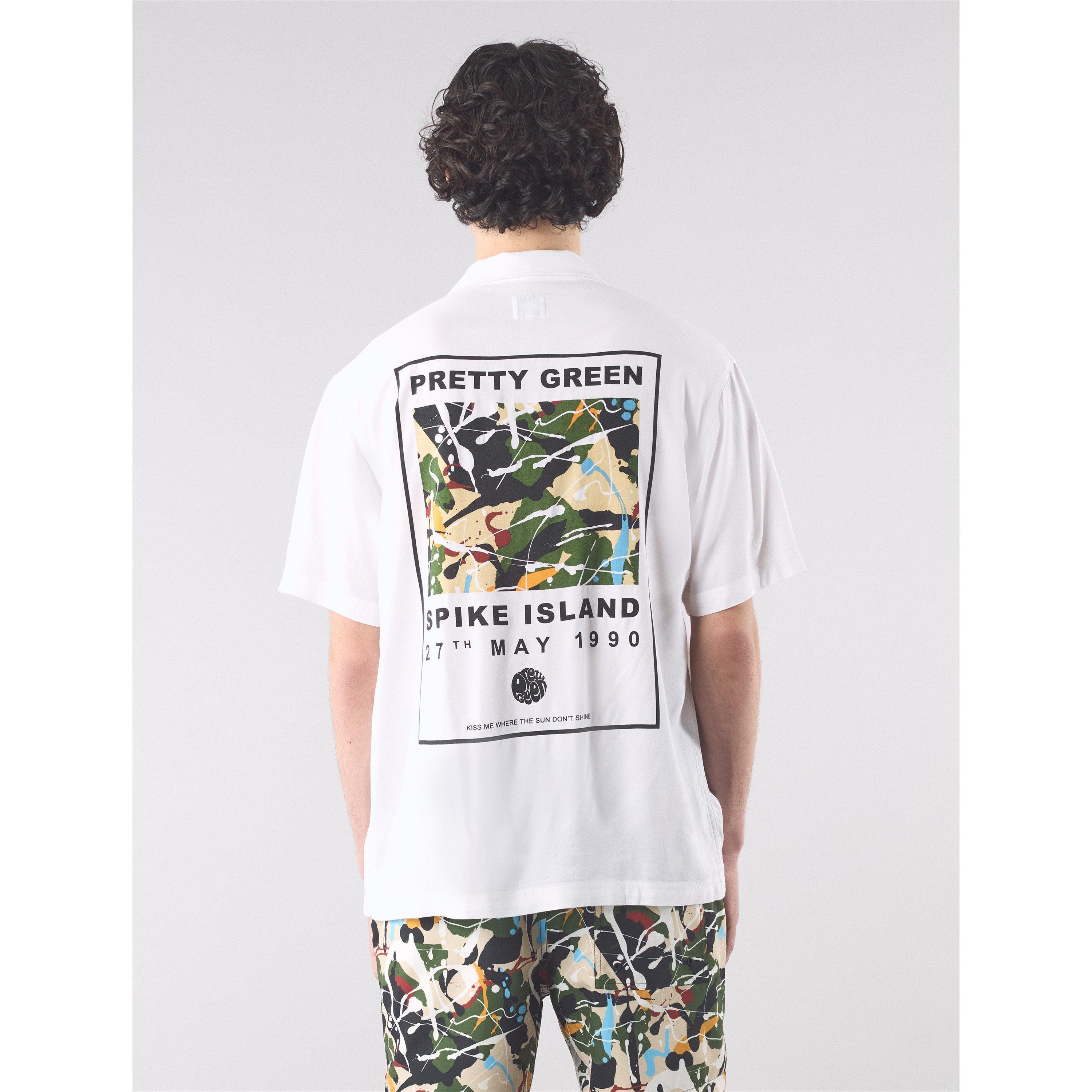 Pretty Green | PG Spike Island Shir Sn53 | Plain Shirt - Short Sleeve ...