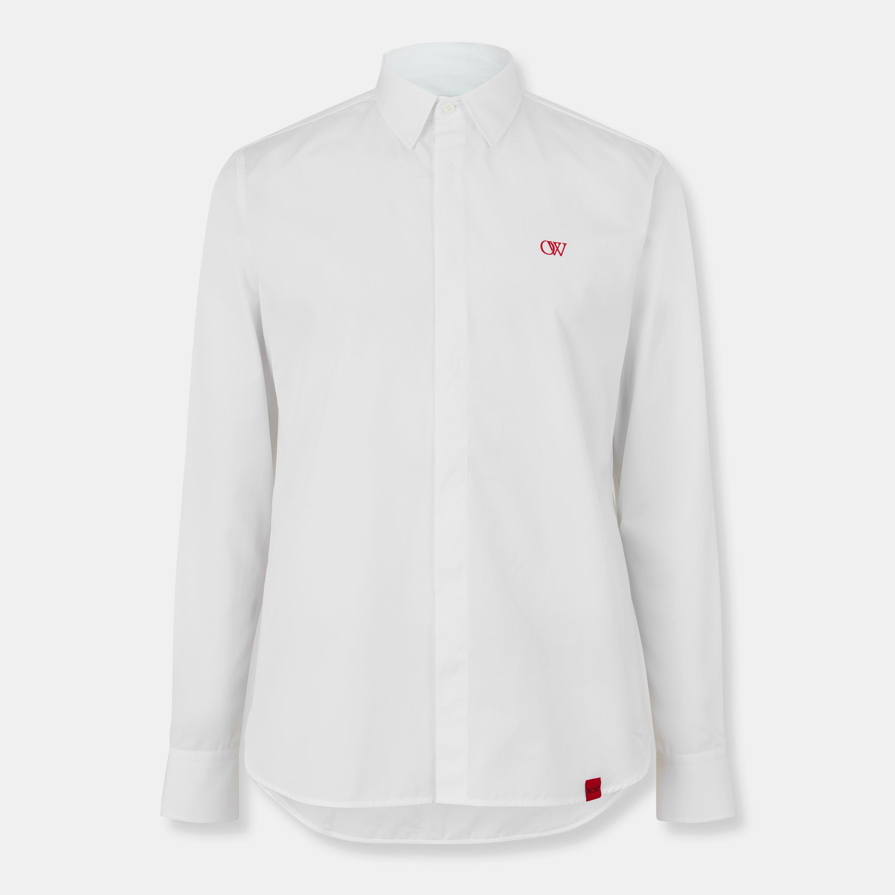 Off White Men's Cotton Long Sleeve Tailored Fit Dress Shirt | FRASERS