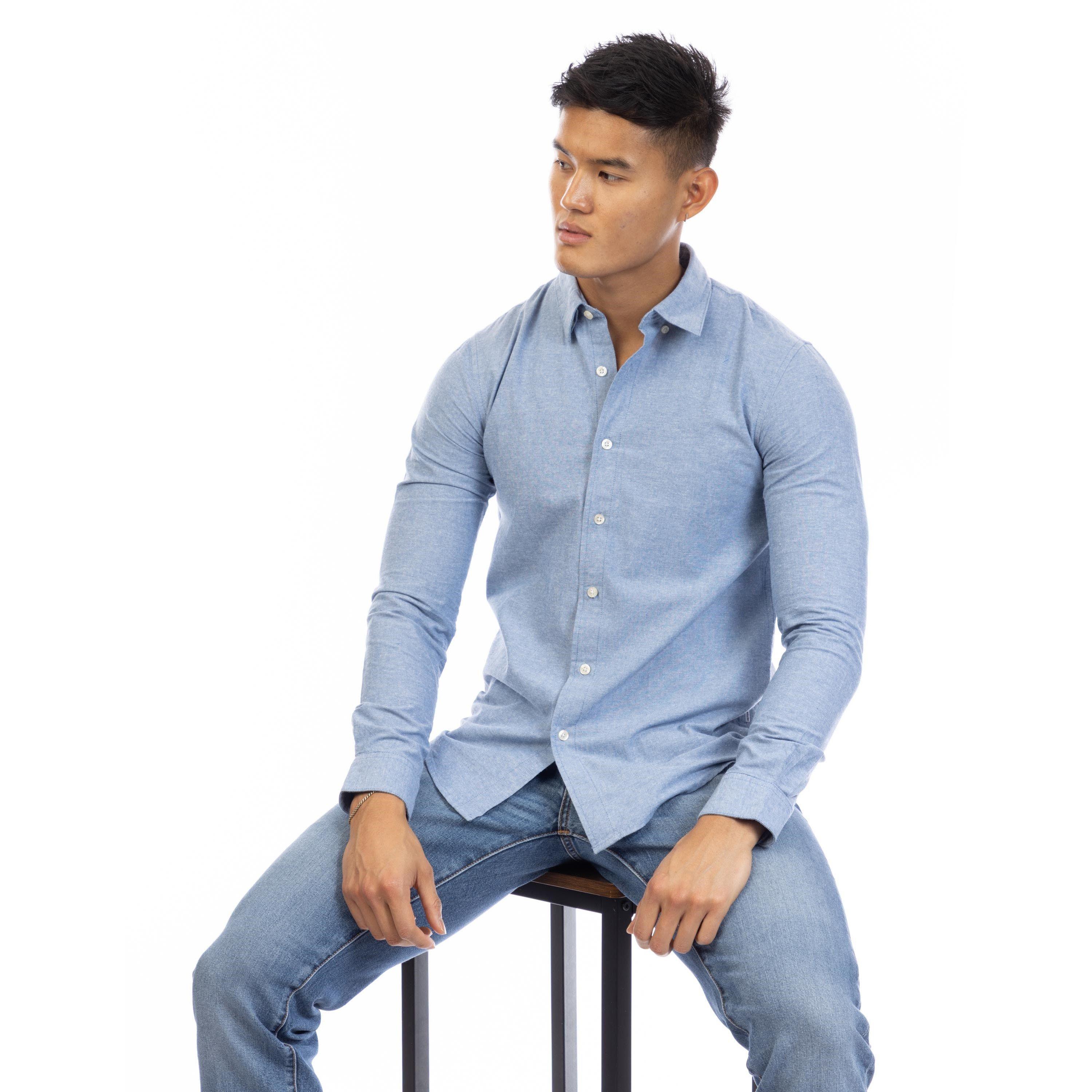 Peter Werth Men's W Edward Long Sleeve Plain Shirt | FRASERS