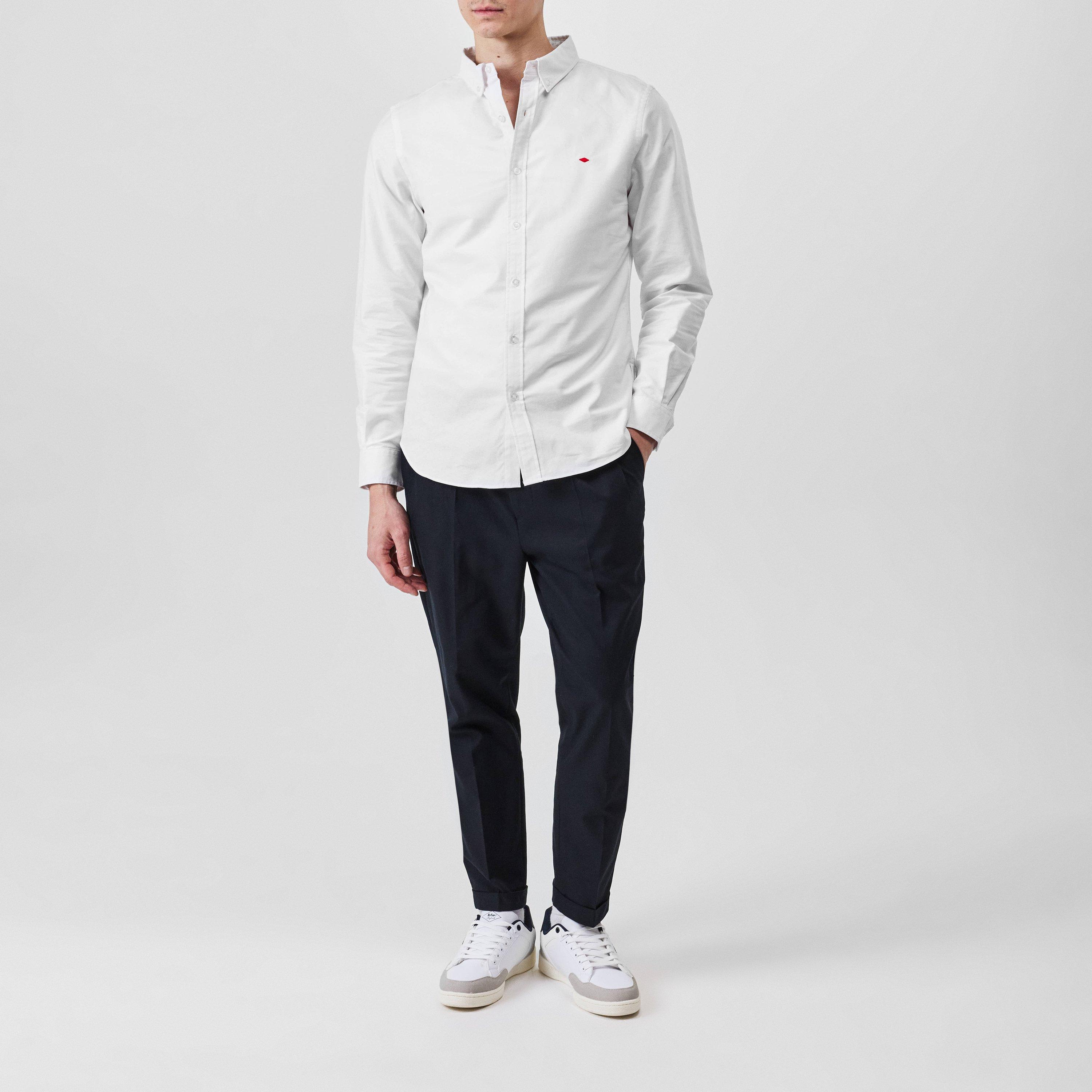 Lee Cooper | Long Sleeve Oxford Shirt Mens | Oxford Shirt - Long Sleeve ...