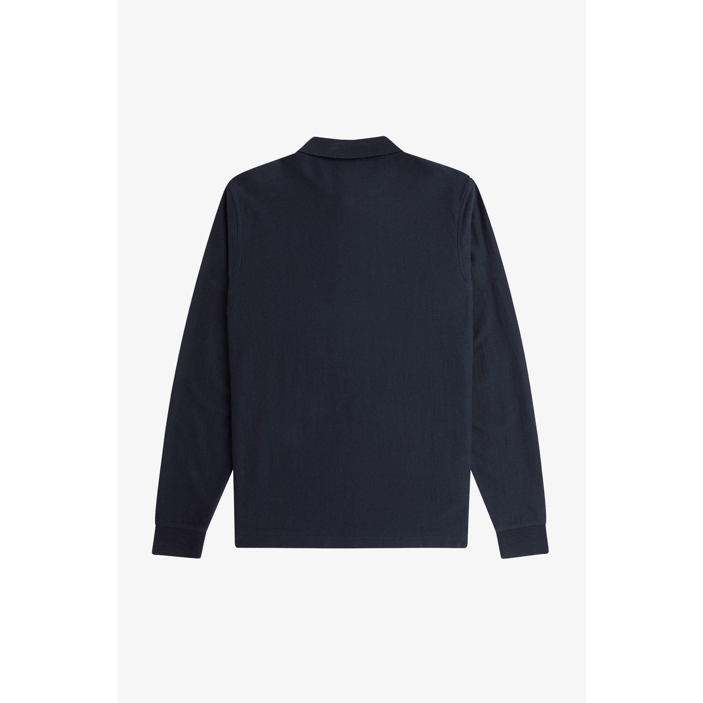 Fred Perry | Men's Stripe Logo Long-Sleeve Polo Shirt | Long Sleeve ...
