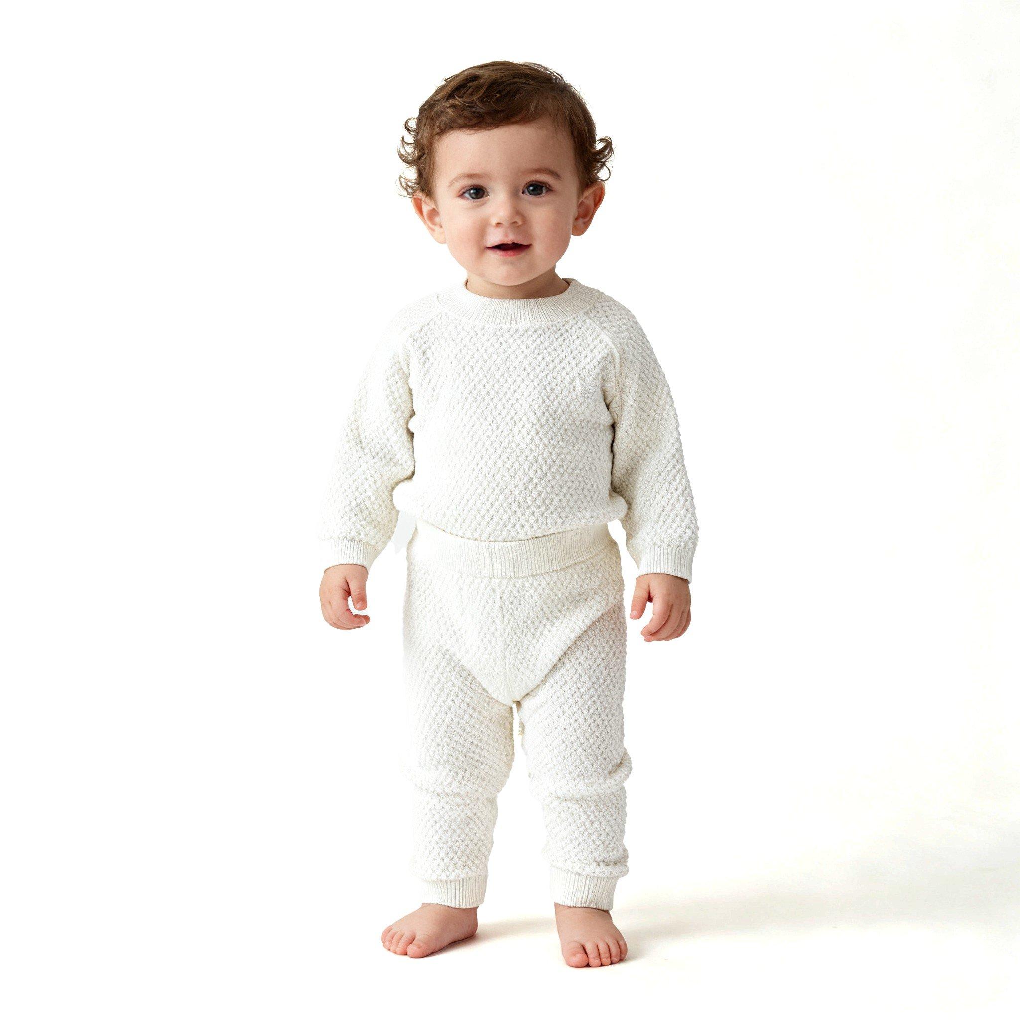 Jack Wills Kids' Pointelle Cotton Long Sleeve Pyjama Set | USC