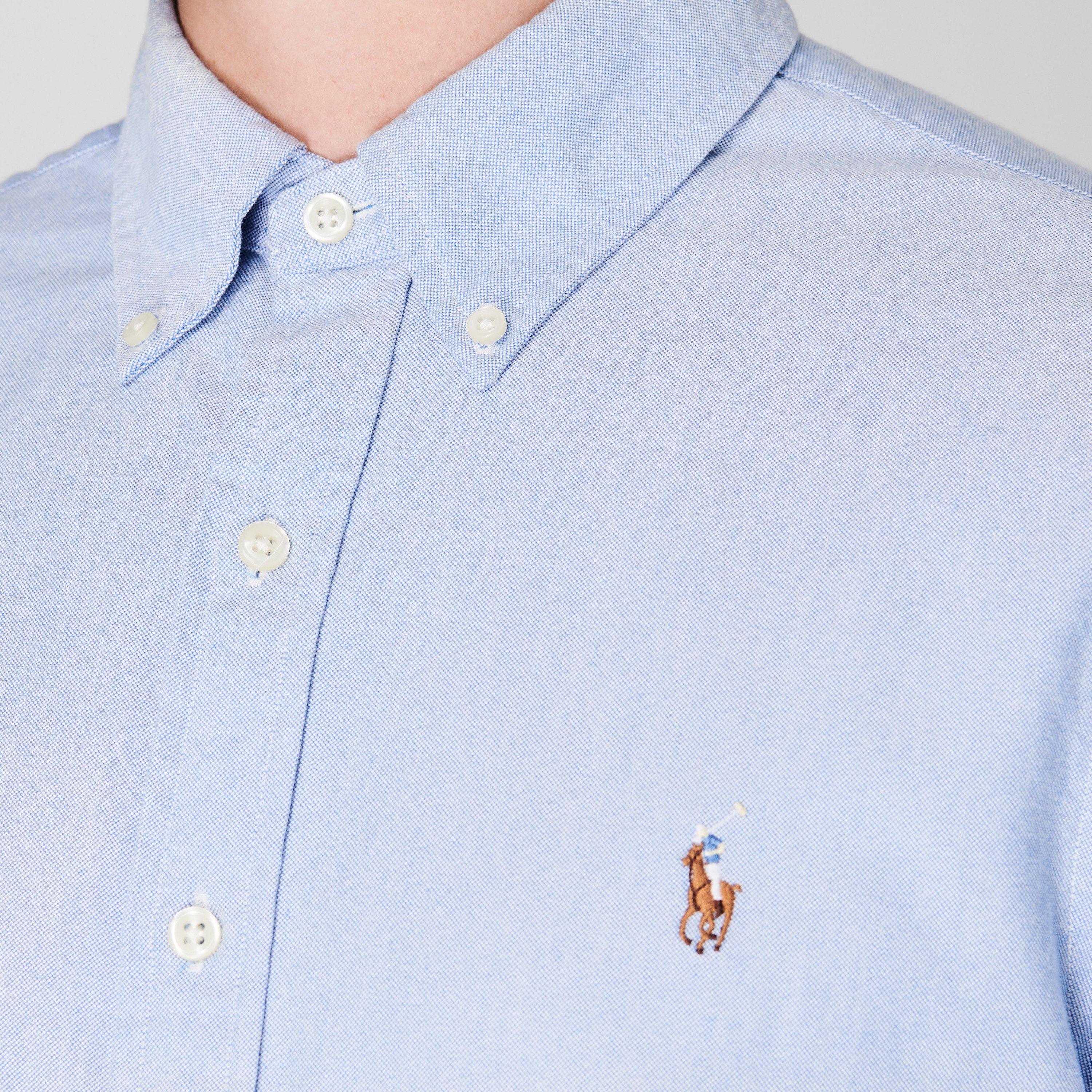 Polo Ralph Lauren | Men's Oxford Cotton Short Sleeve Slim Fit Shirt ...