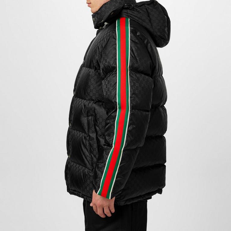 Gucci | Gg Nylon Jacquard Web Jacket | Short Puffer Jackets Gucci | Gg Nylon Jacquard Web Jacket | Short Puffer Jackets