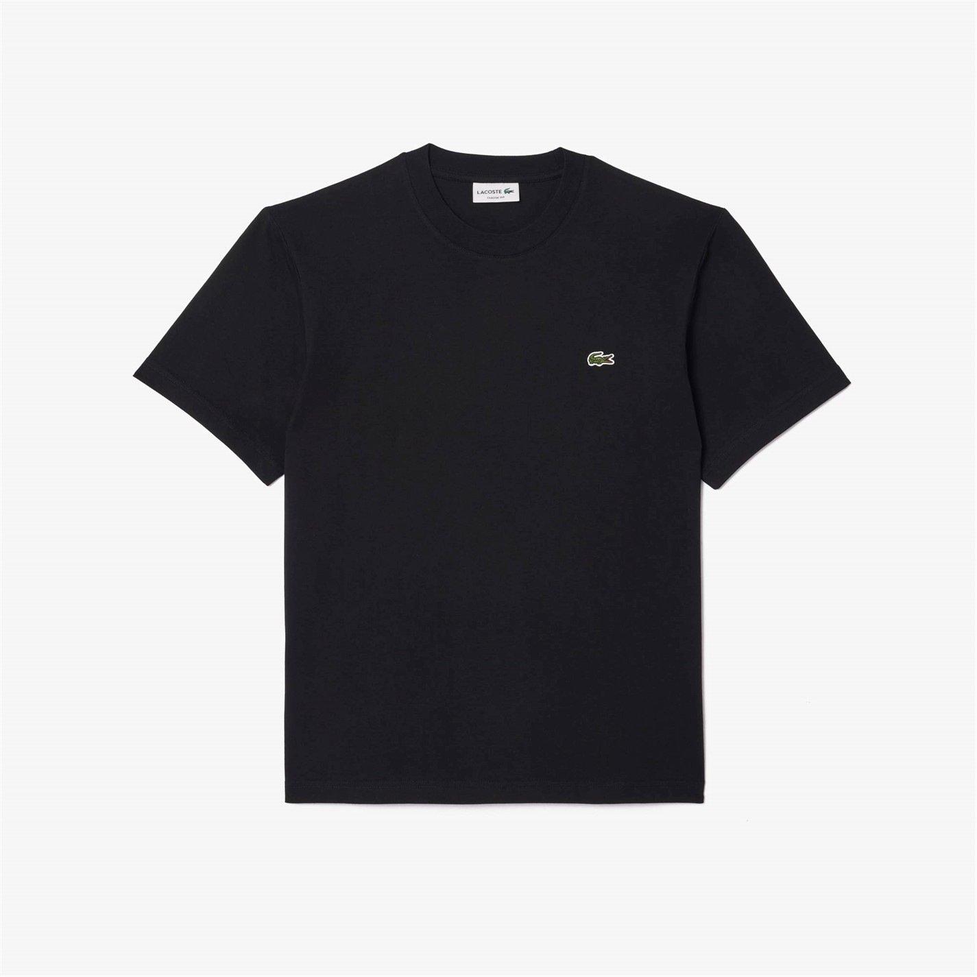 Lacoste | Men's Small Croc Cotton Short Sleeve Crew Neck T-Shirt ...
