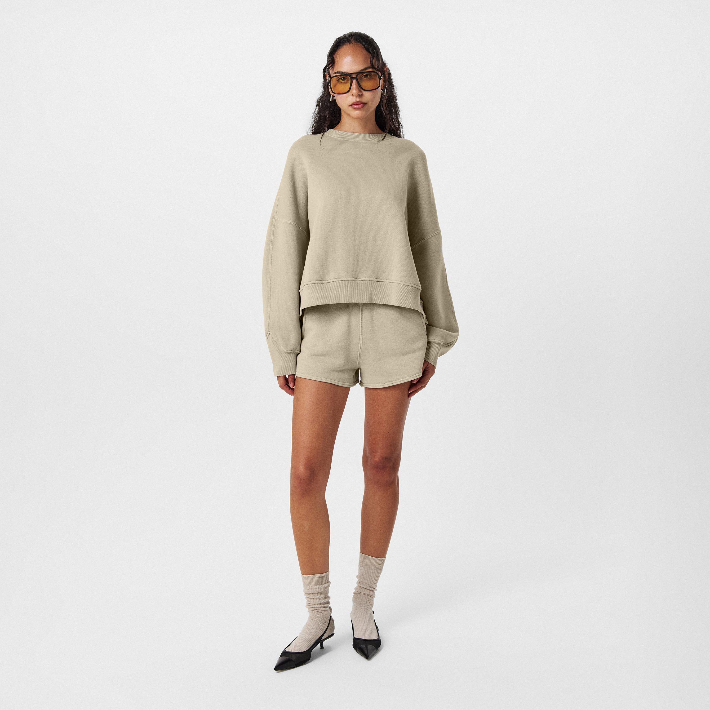 Represent Women's Rep Initial Fleece Material Shorts | Flannels