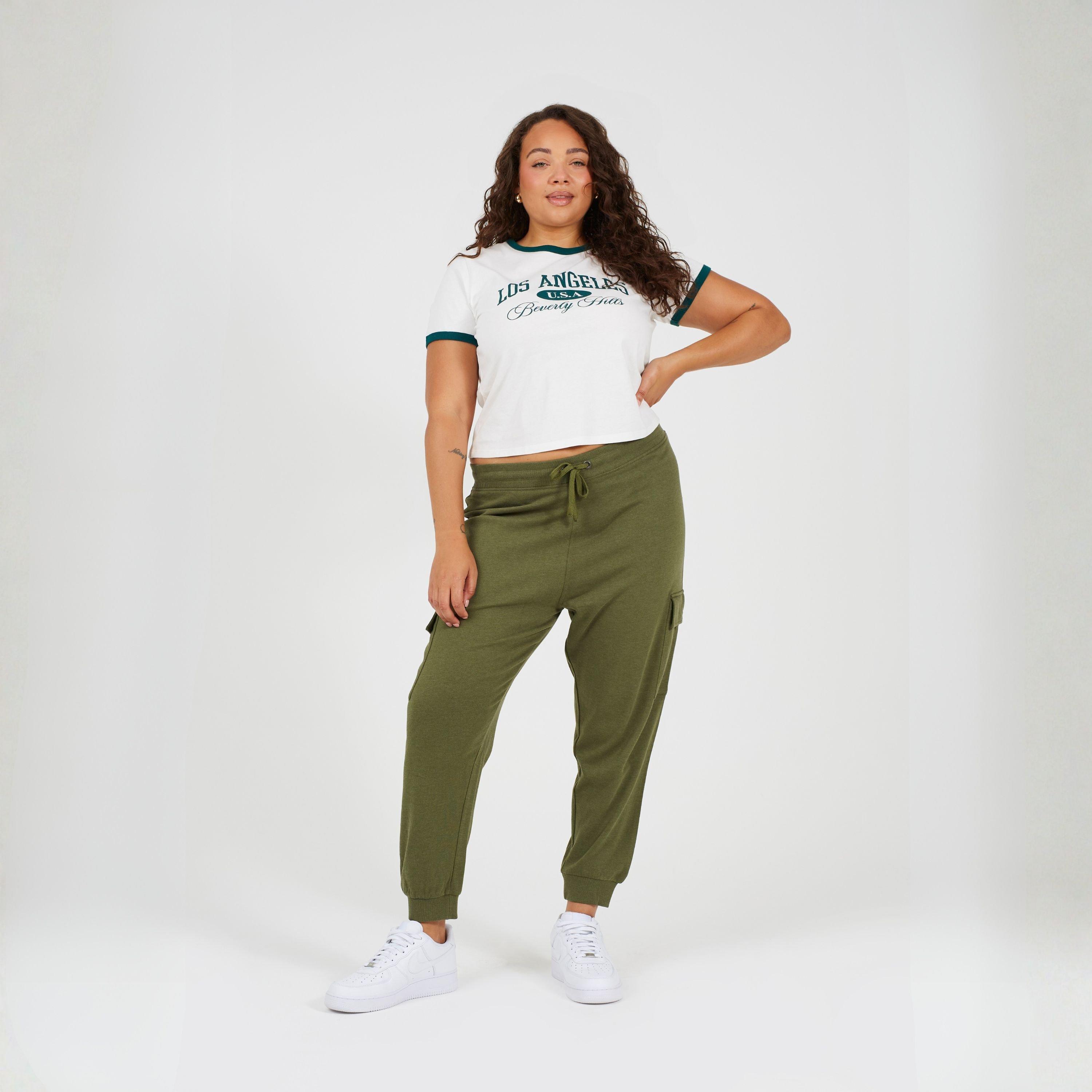 Brave Soul | Womens Plus Size Combat Style Joggers with Drawstring ...