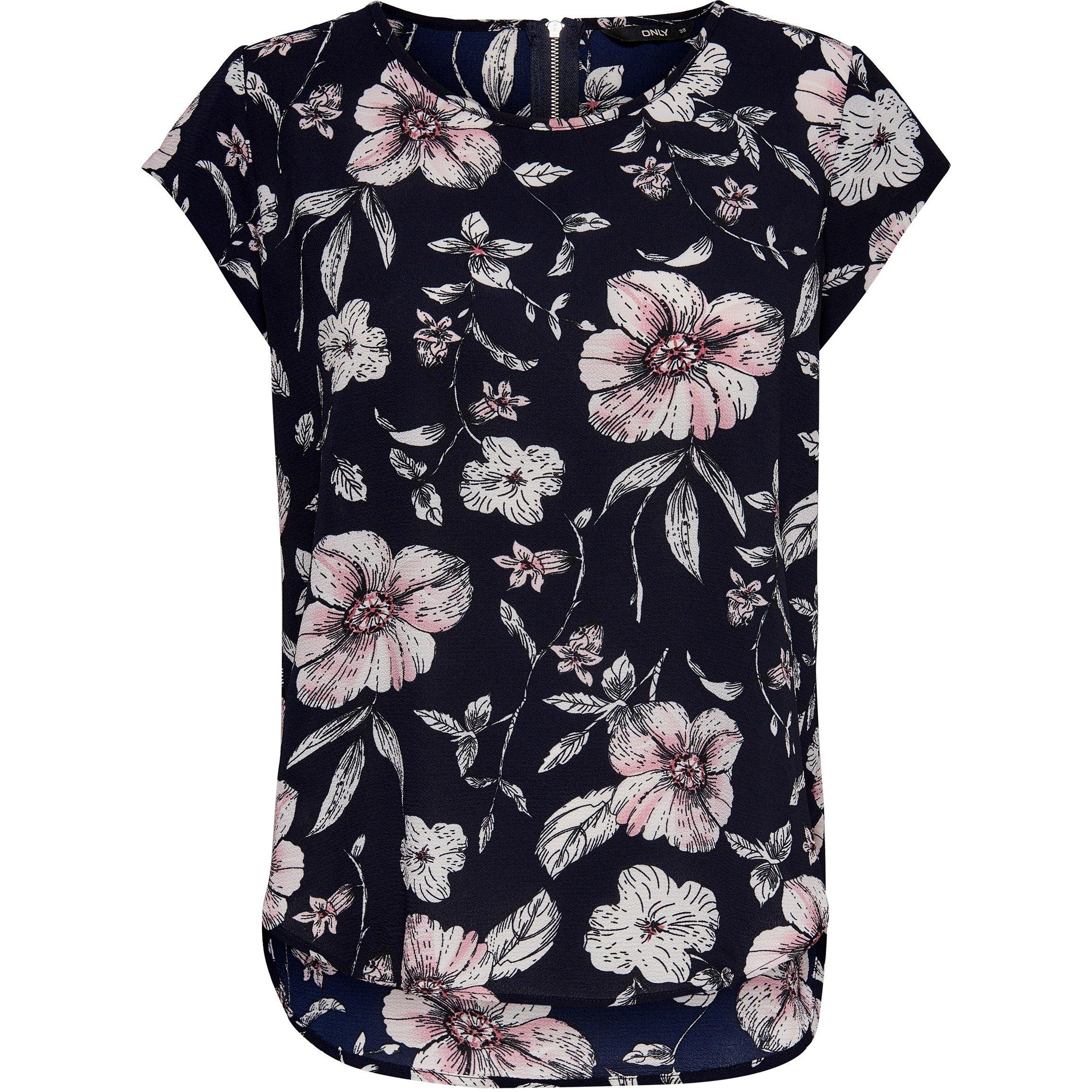 Only Women's Vic All Over Print Short-Sleeve Blouse | FRASERS