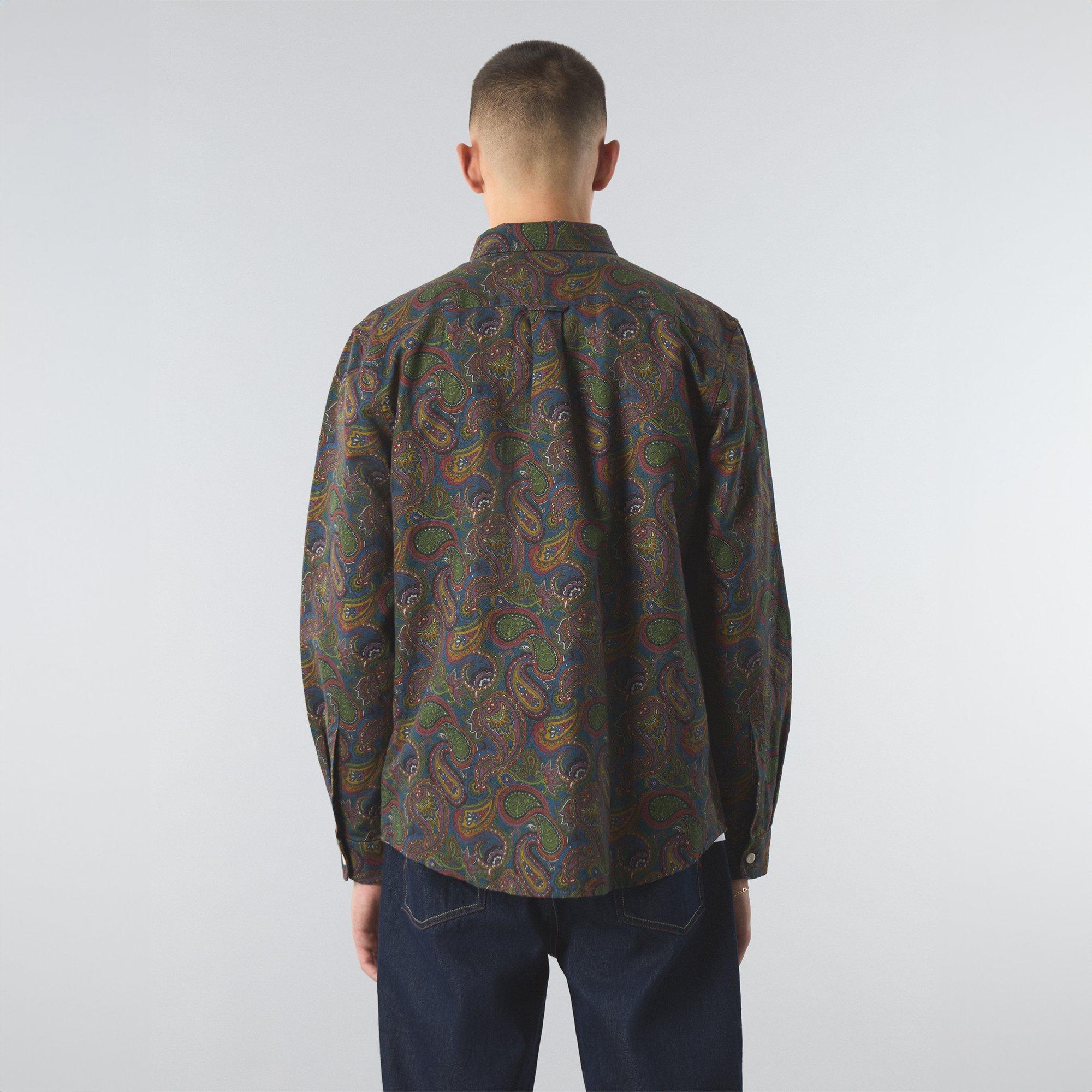 Pretty Green | 15th Anniversary Paisley Shirt | Patterned Shirt - Long ...