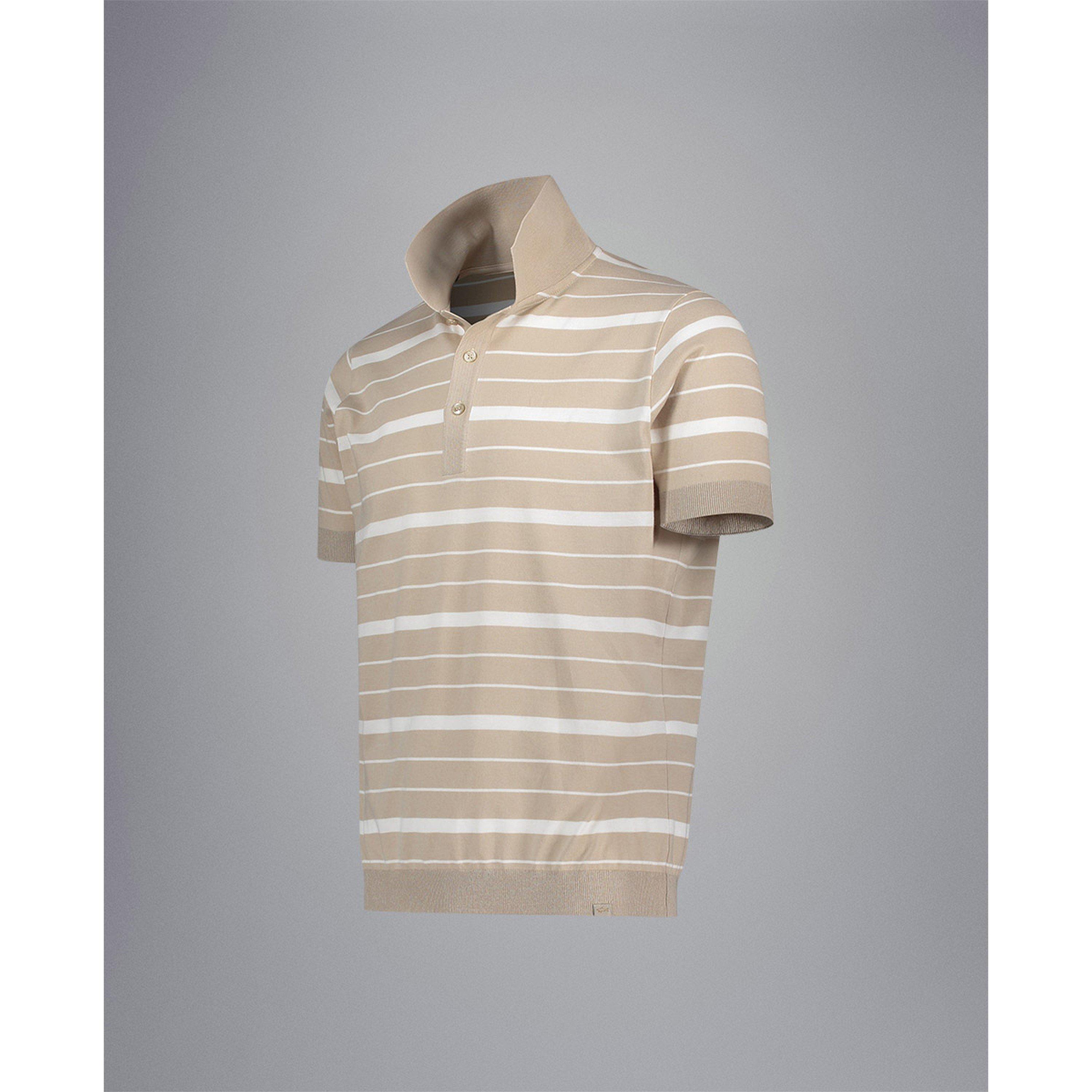 Paul And Shark | Men's Stripe Short Sleeve Polo Shirt | Short Sleeve ...