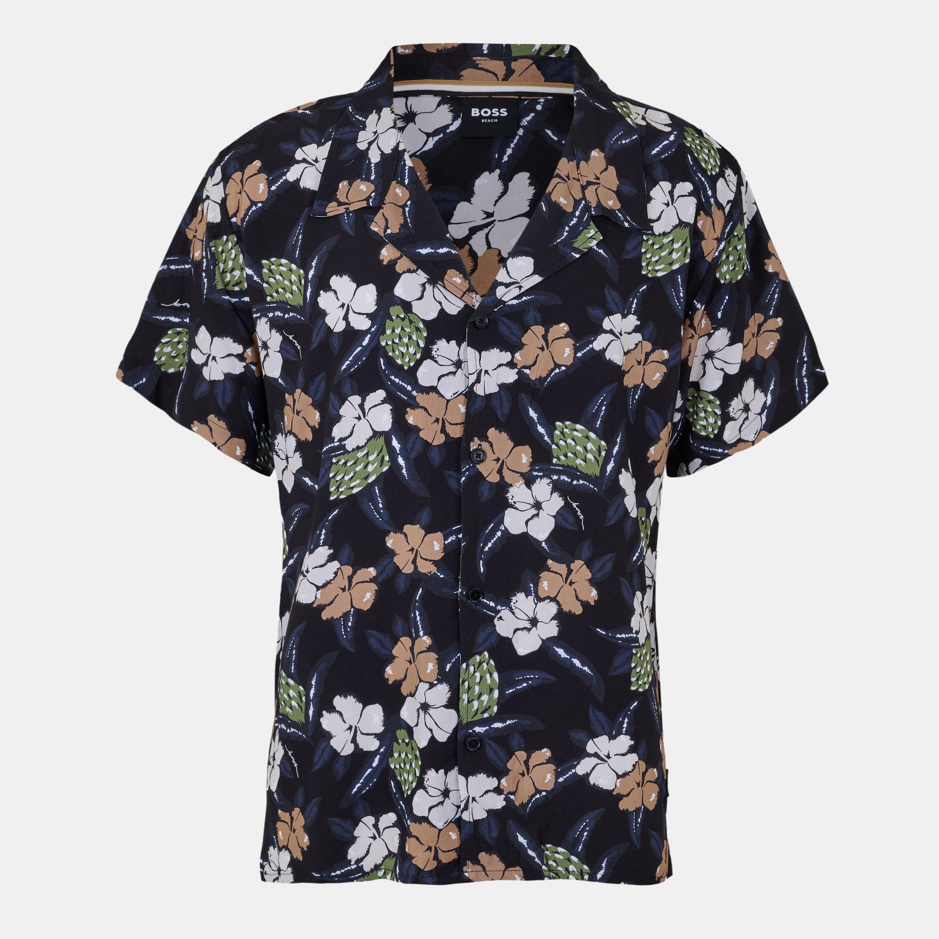 Boss Bodywear | Men's Beach Short Sleeve Lightweight Shirt | Plain ...