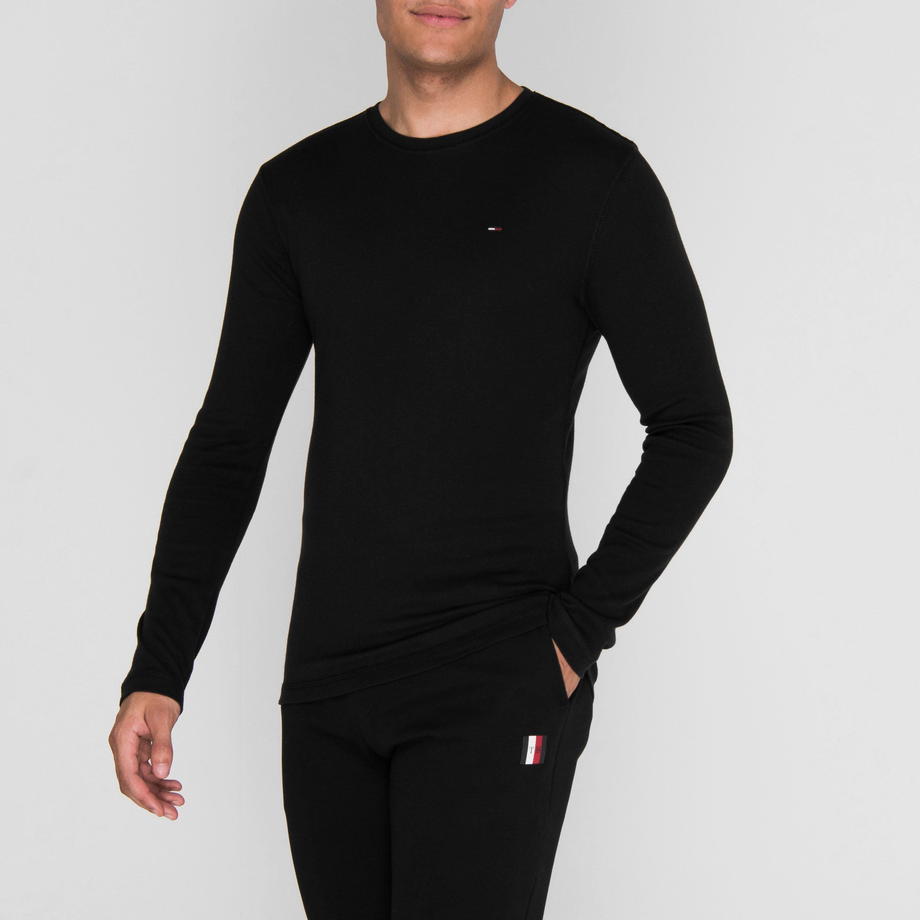 Tommy Jeans Tommy Original Long Sleeve T Shirt Langarm T Shirts Sports Direct