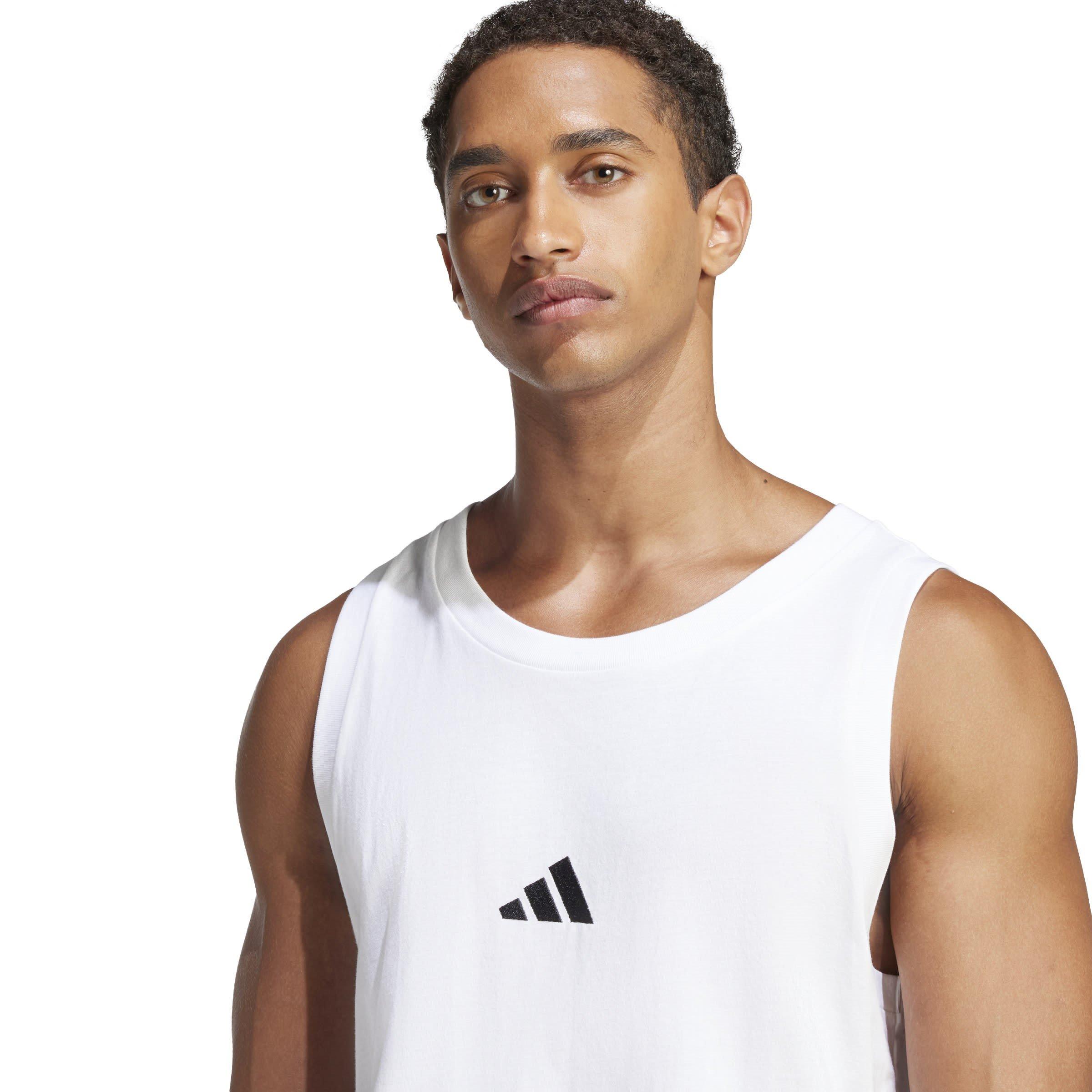 adidas | Essentials Small Logo Tank Top Mens | Muscle Vests | Sports ...