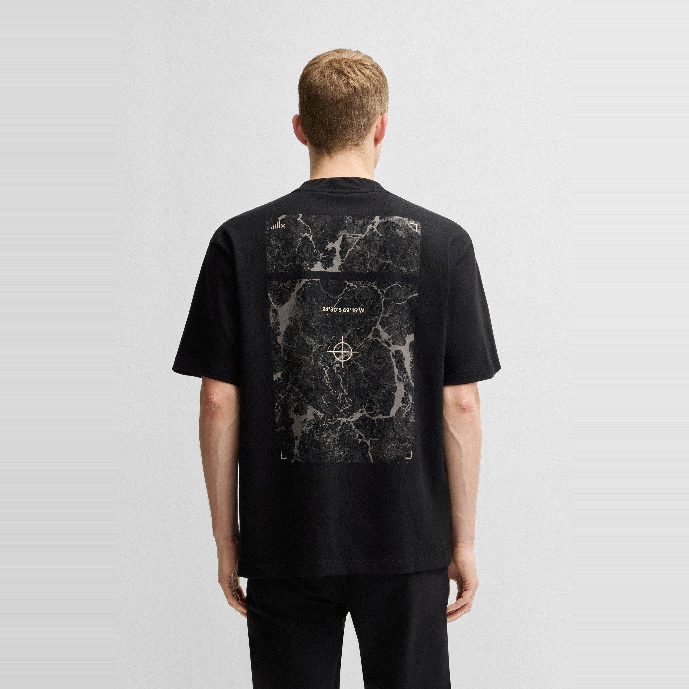 Boss Orange Men's Te Nowhere Cotton Oversized Fit Oversized T-Shirt ...