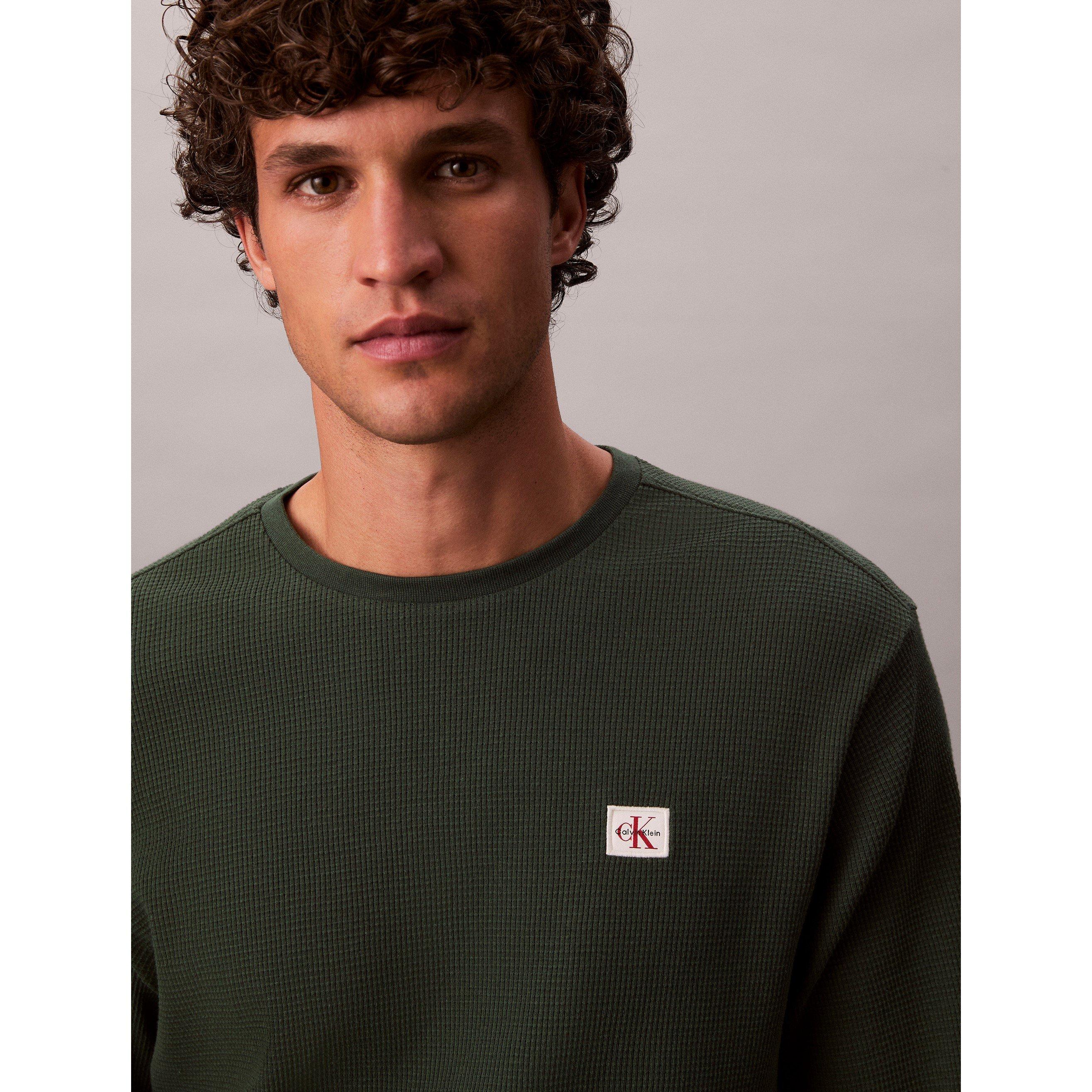 Calvin Klein Jeans Men's CKJ Waffle Long-Sleeve T-Shirt | FRASERS