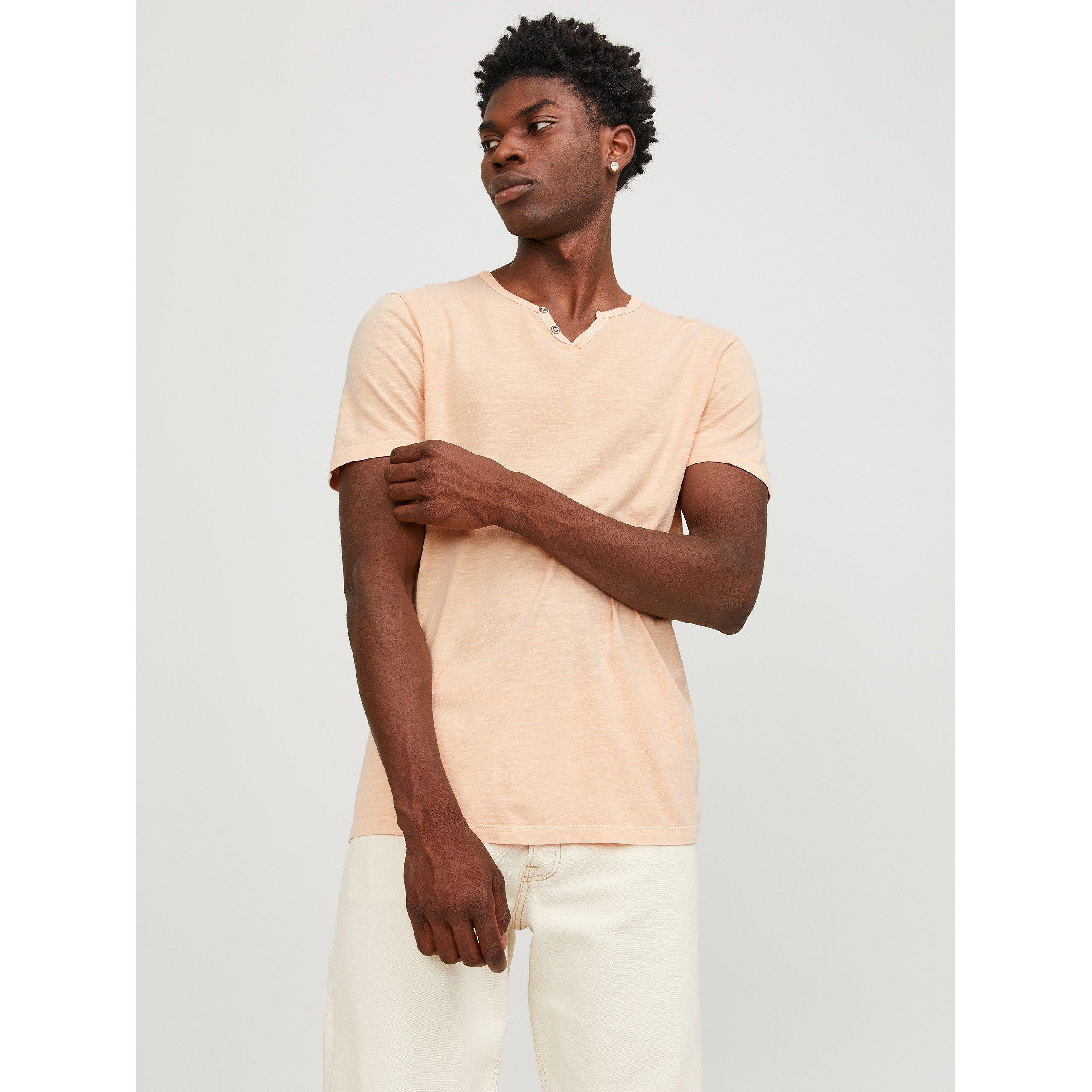 Jack and Jones | Split Neck T-Shirt Mens | Regular Fit T-Shirts | USC