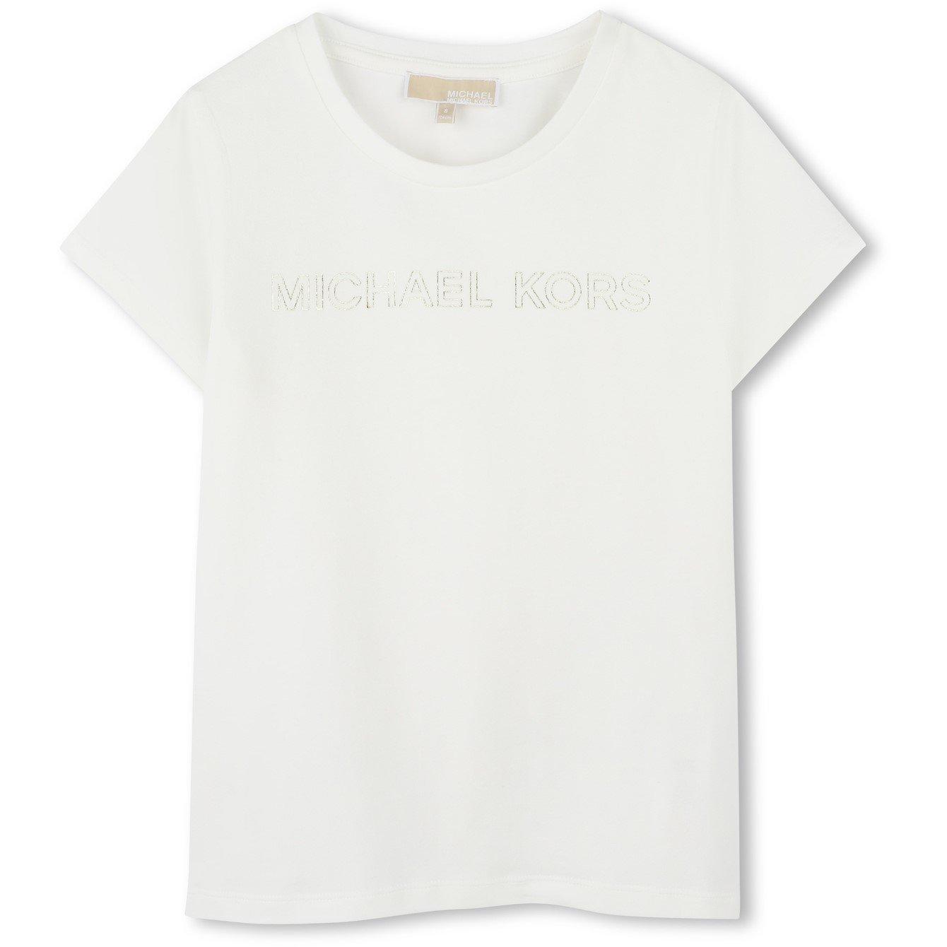 Michael Kors | Kids' Metallic Logo Print Regular Fit T-Shirt | Regular ...