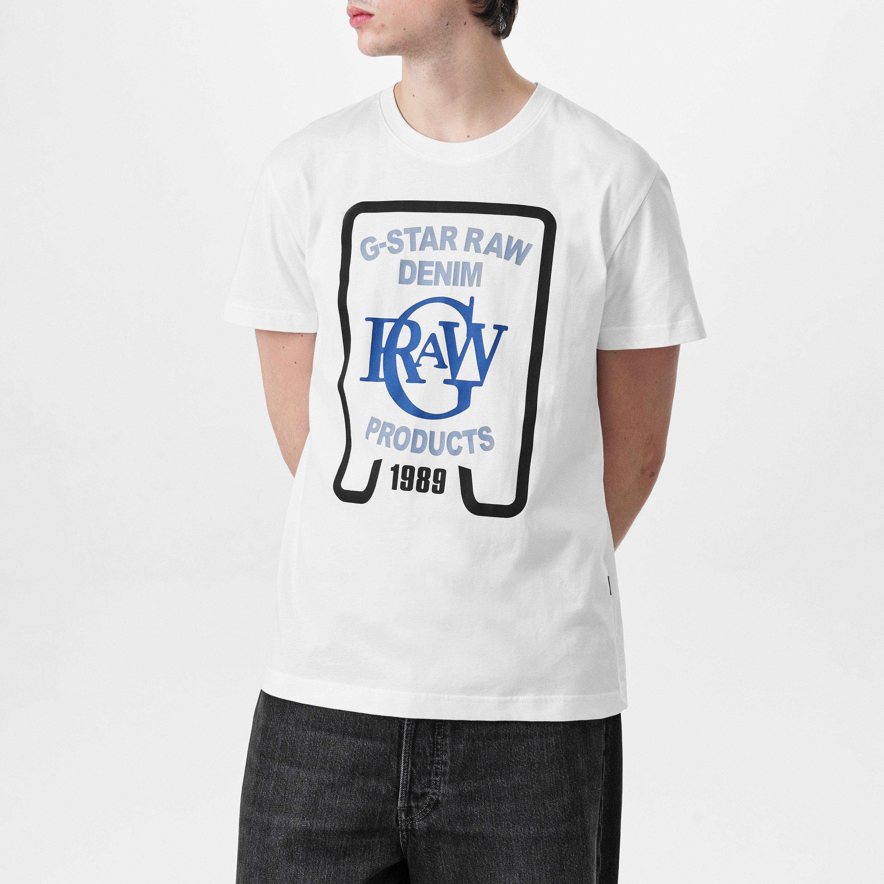 G Star | Men's Raw Cotton Short Sleeve Crew Neck T-Shirt | Regular Fit ...