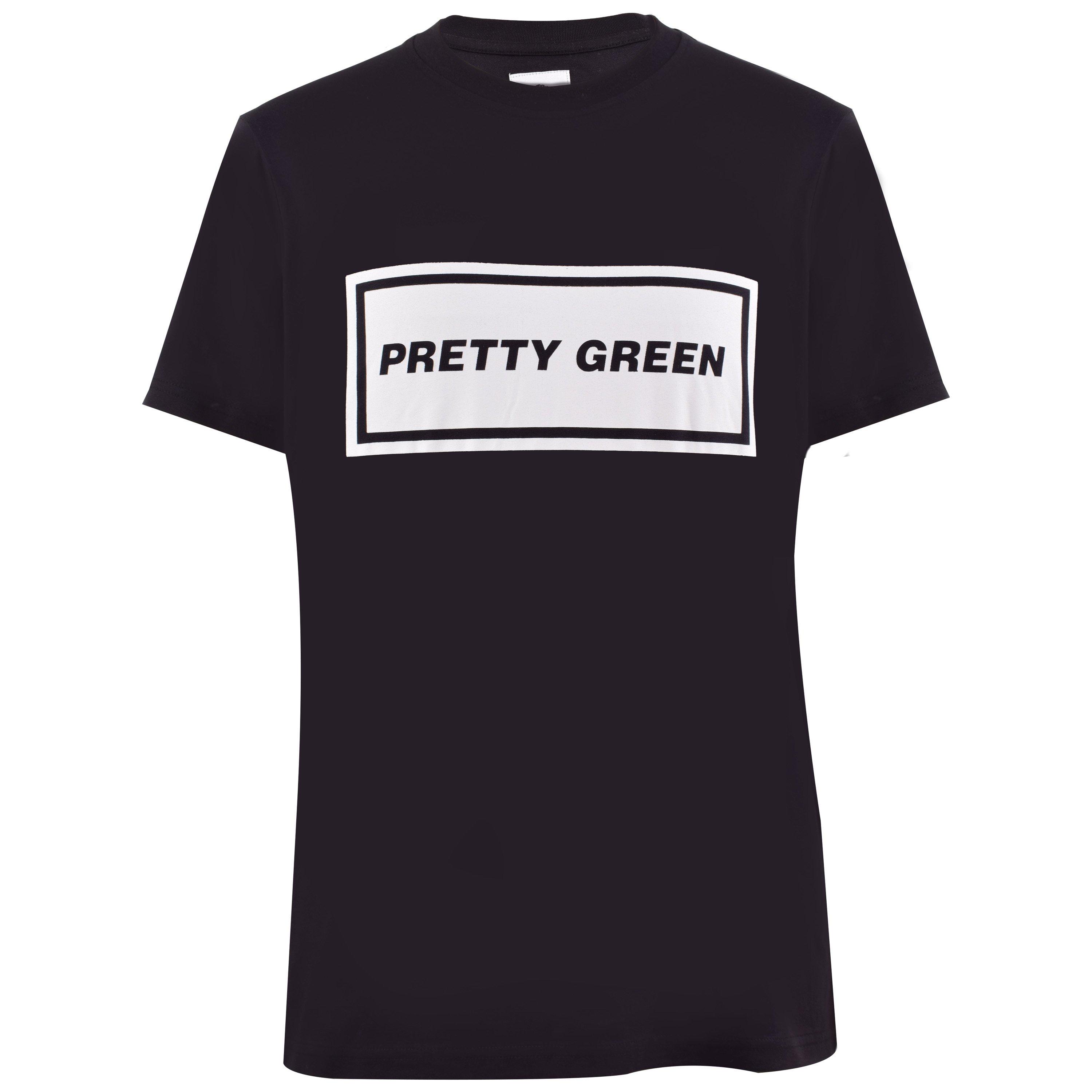 Pretty Green Men's PG Text Logo Regular Fit T-Shirt | Sports Direct