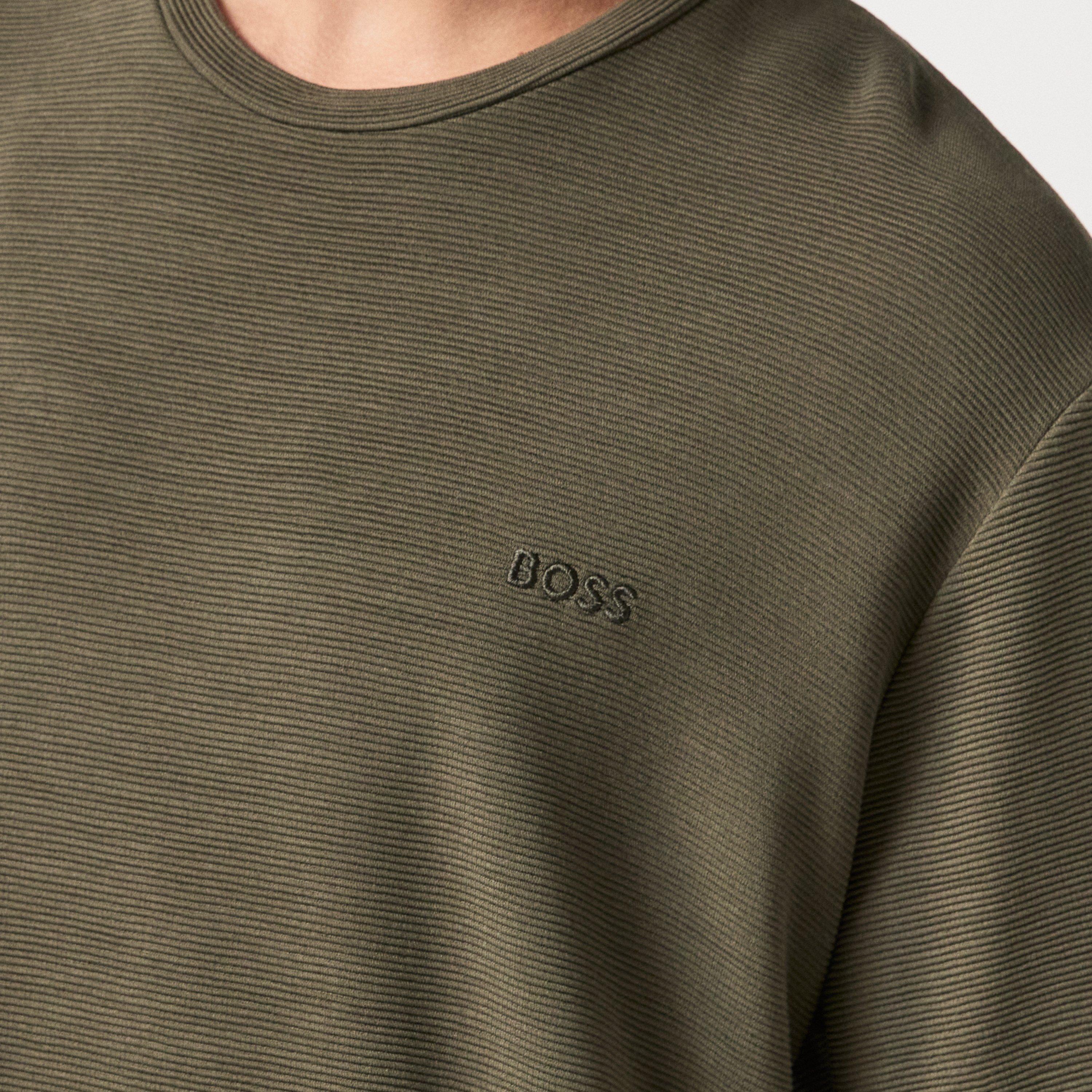 Boss | Rib T-Shirt, Ribbed Fabric | Regular Fit T-Shirts | FRASERS