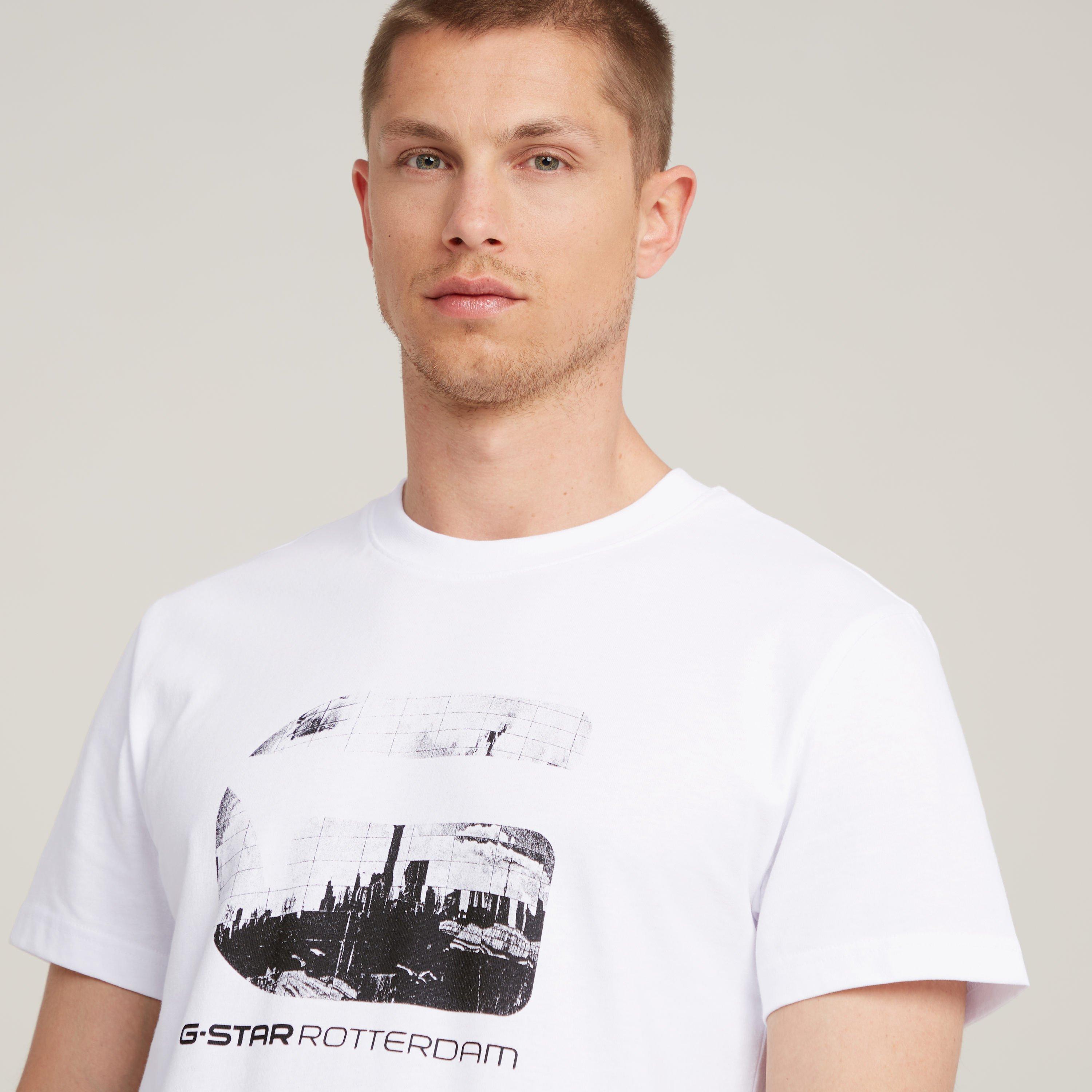G Star | Men's Rotterdam Cotton Short Sleeve Crew Neck T-Shirt ...