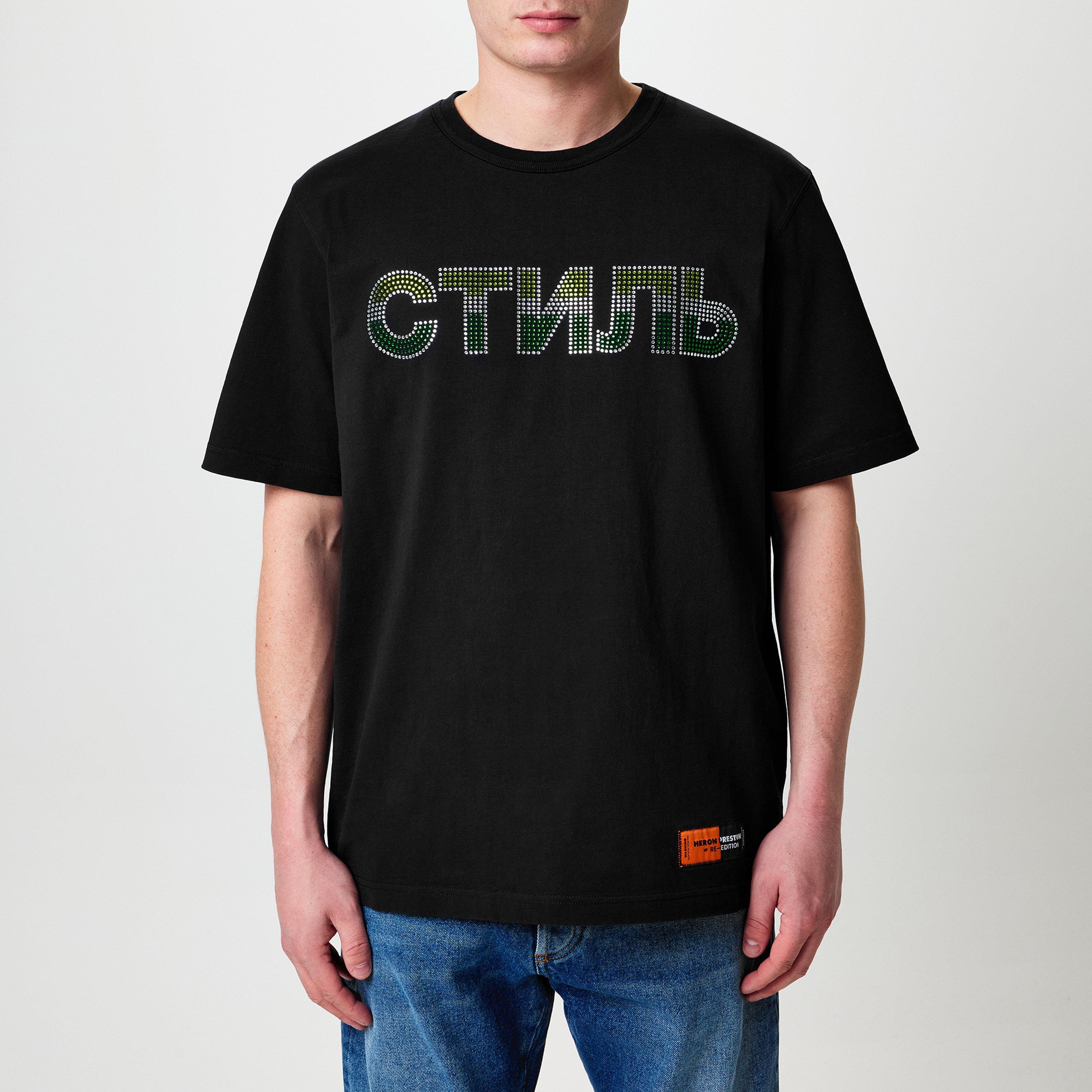 Heron Preston | Men's Logo Regular Fit T-Shirt | Regular Fit T-Shirts ...