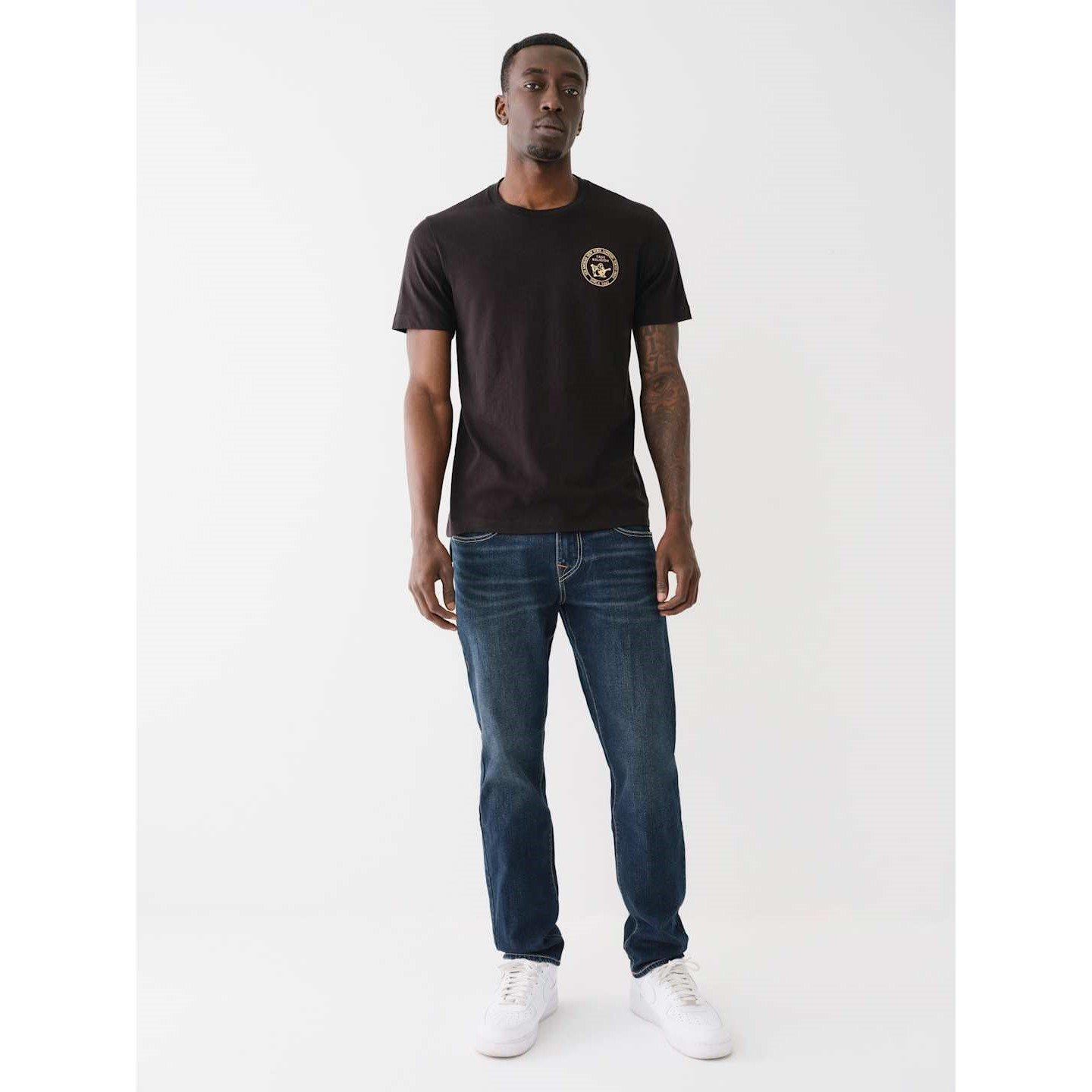 True Religion | TR Stamp Crew Neck T-Shirt Mens | Regular Fit T-Shirts ...